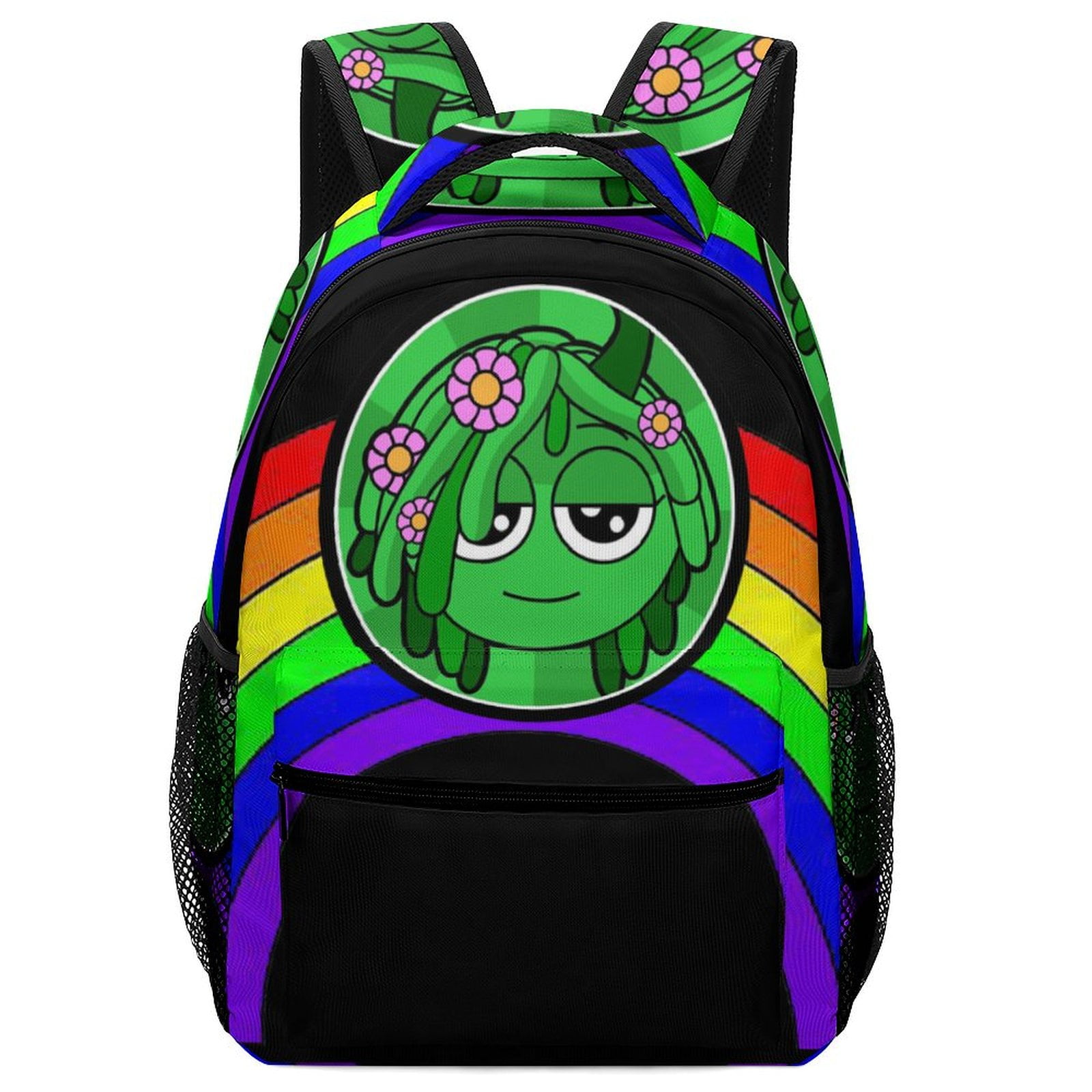Sprunki Green Unisex Backpack Book Bag Durable Sport Backpack Cute ...