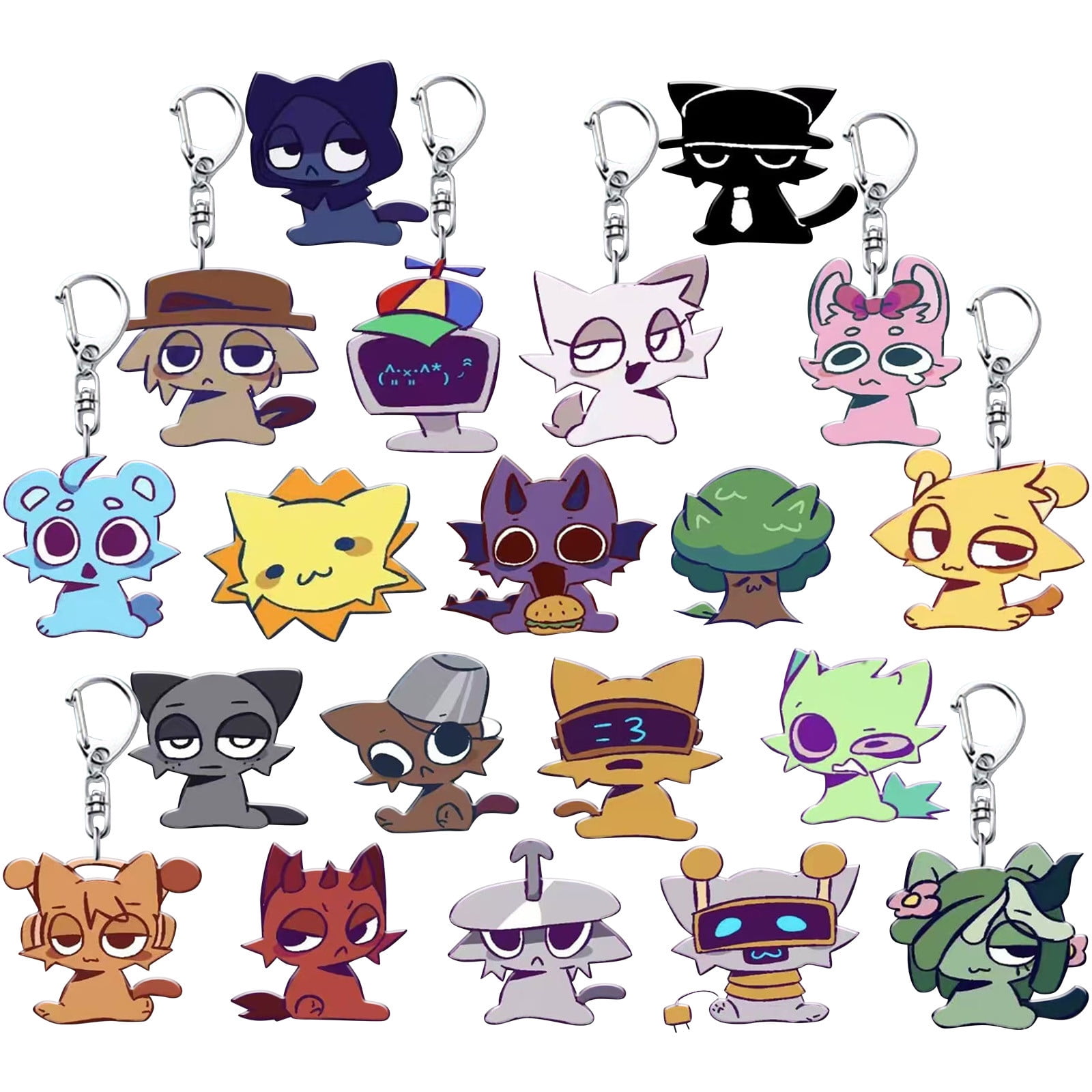 Sprunki Holiday Box Sprunki Key Rings Surrounding Decoration 20Pcs ...