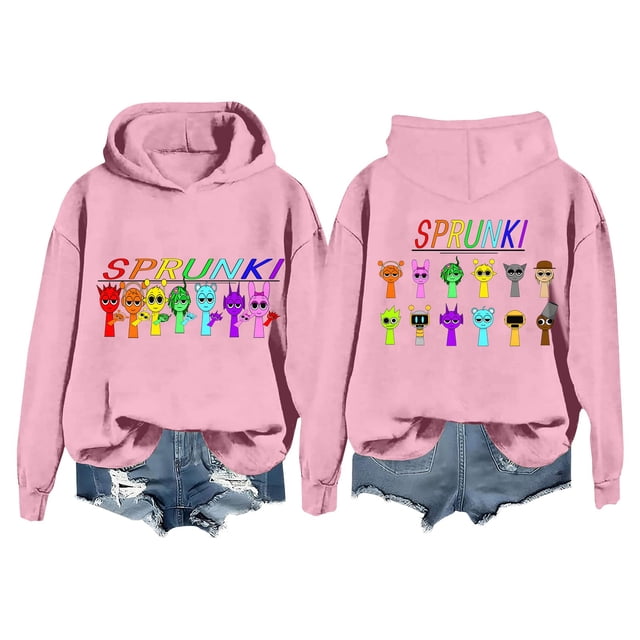 Sprunki Hoodies Women Music Adventure Game Sprunki Clothes Long Sleeve ...