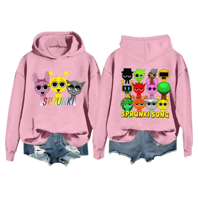 Sprunki Hoodies Women Music Adventure Game Sprunki Clothes Long Sleeve ...