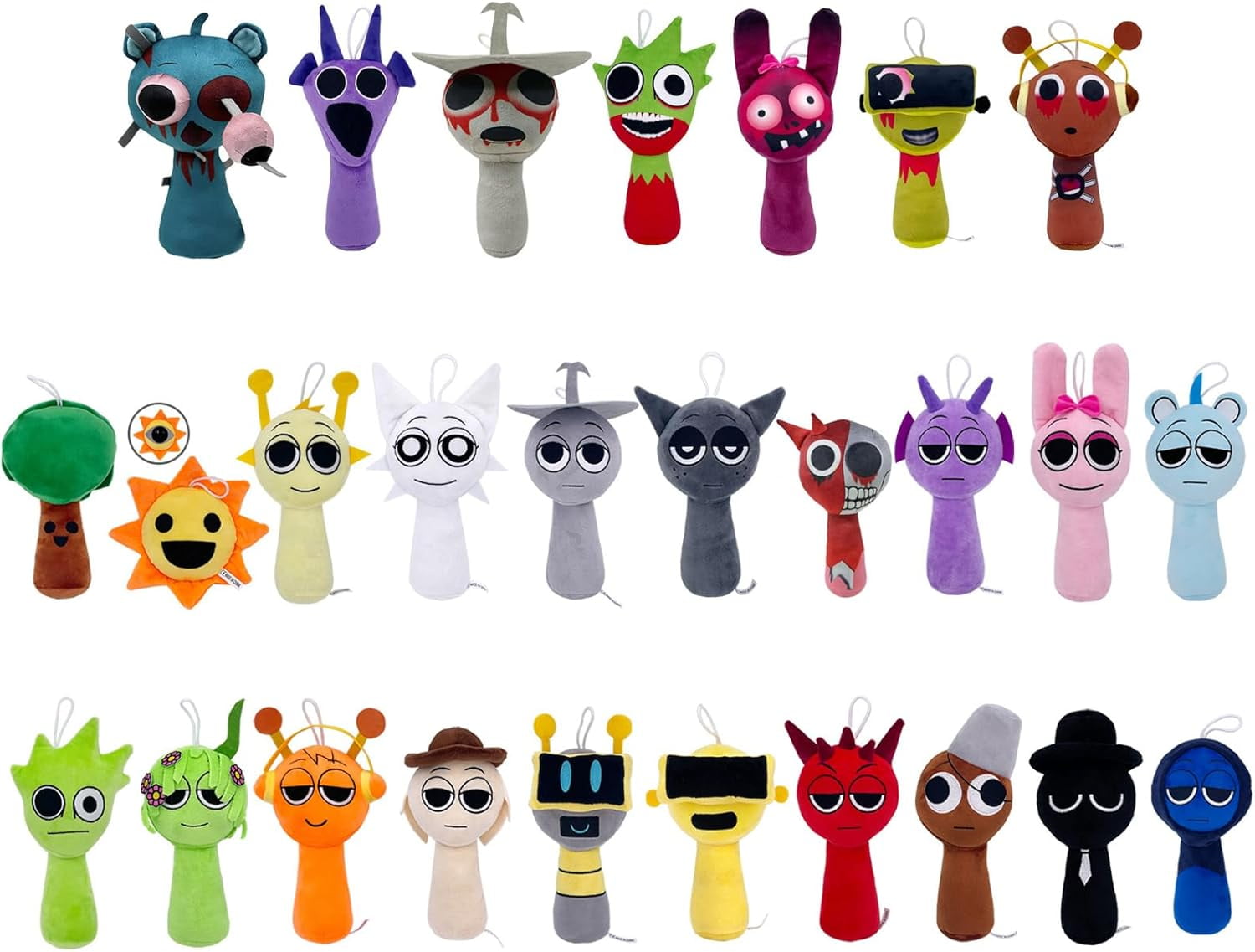 Sprunki Horror Plush - 8'' Full Collection of Wenda, Mr. Fun Computer ...