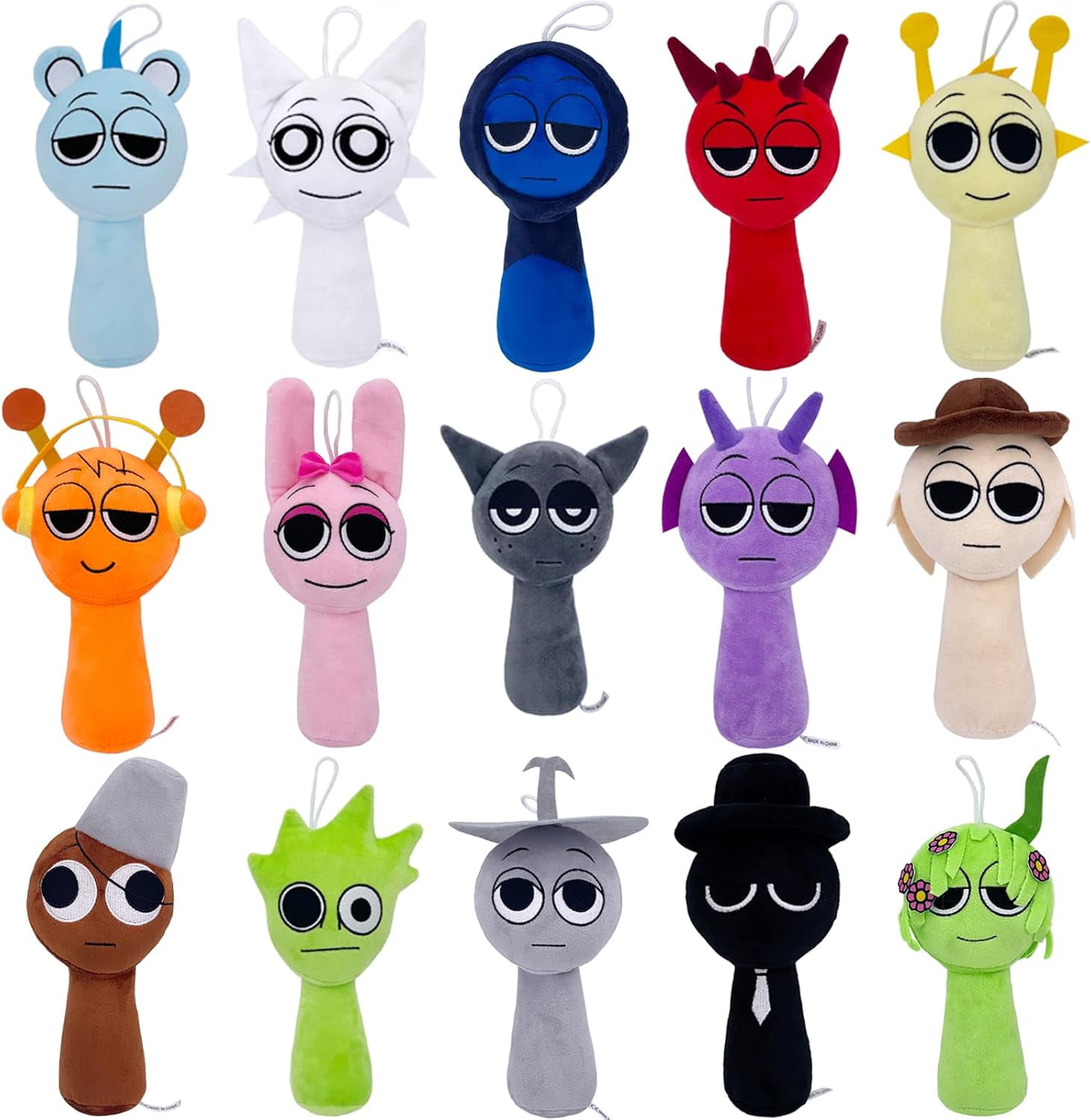 Sprunki Horror Plush - 8'' Full Collection of Wenda, Mr. Fun Computer ...