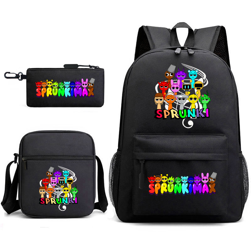 Sprunki Incrediblebox backpack three piece set rhythm box starry sky ...