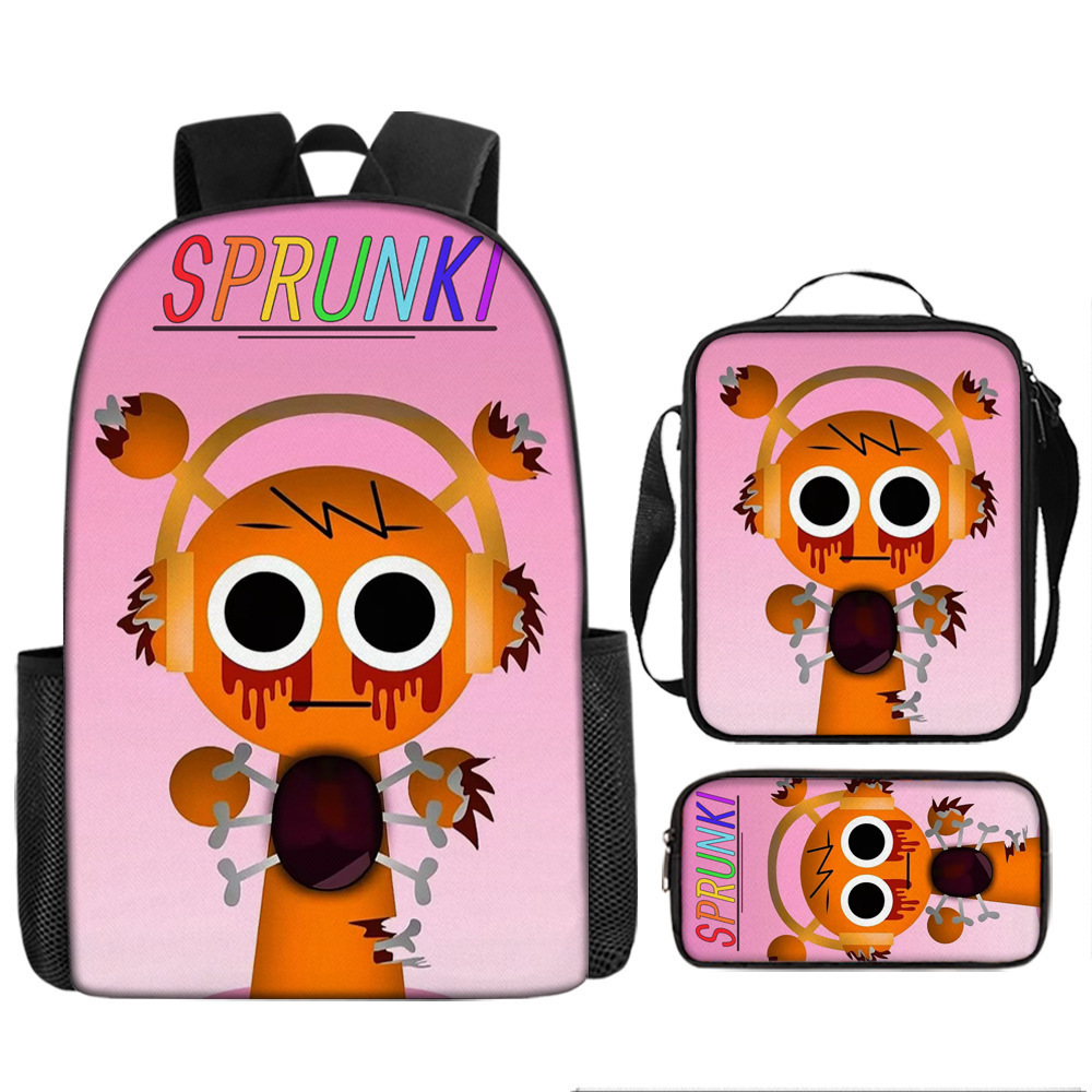 Sprunki Incredibox Anime Backpack Set 3 Pieces with Shoulder Bag and ...