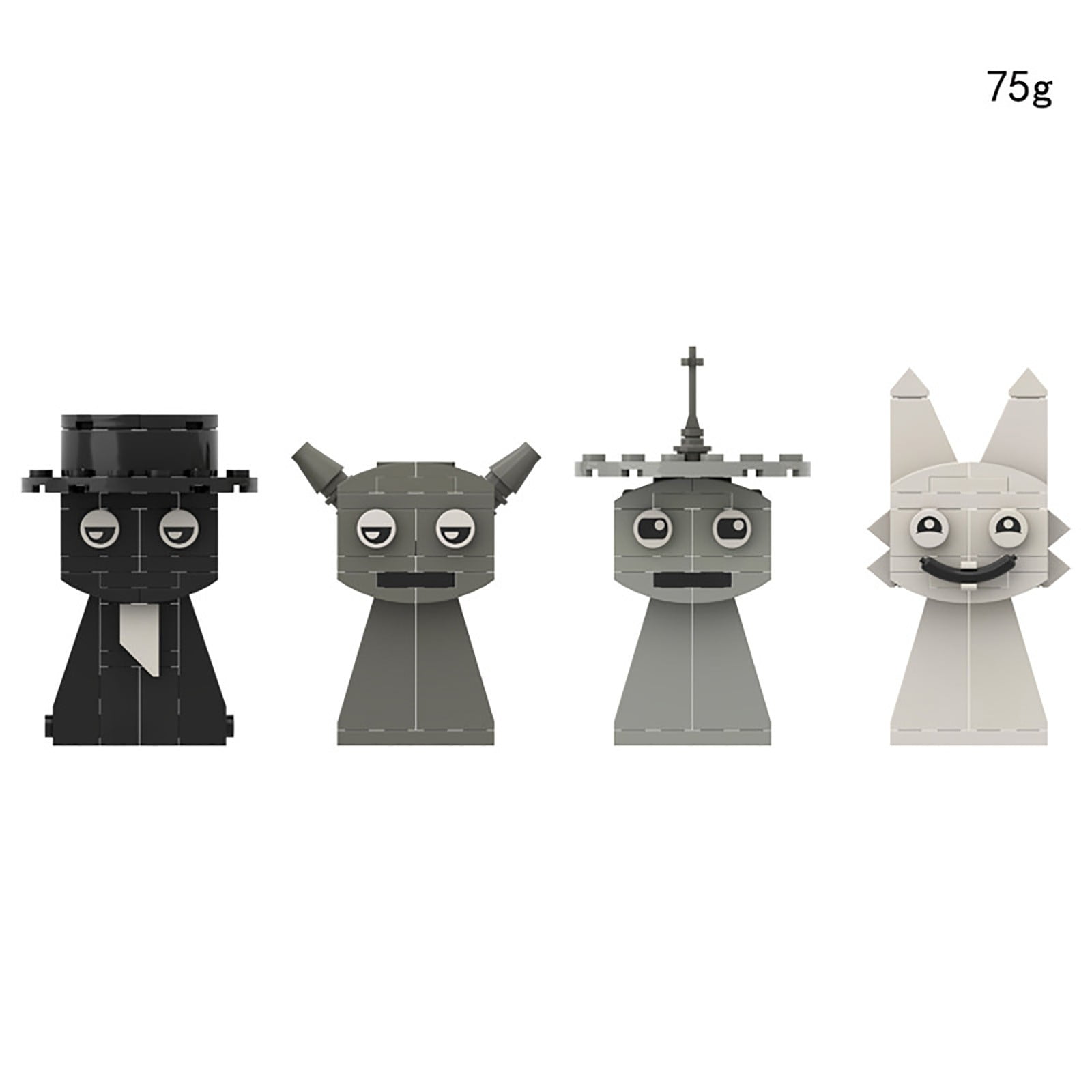 Sprunki Incredibox Building Block Set, 4inch Sprunki Action Figures Set ...