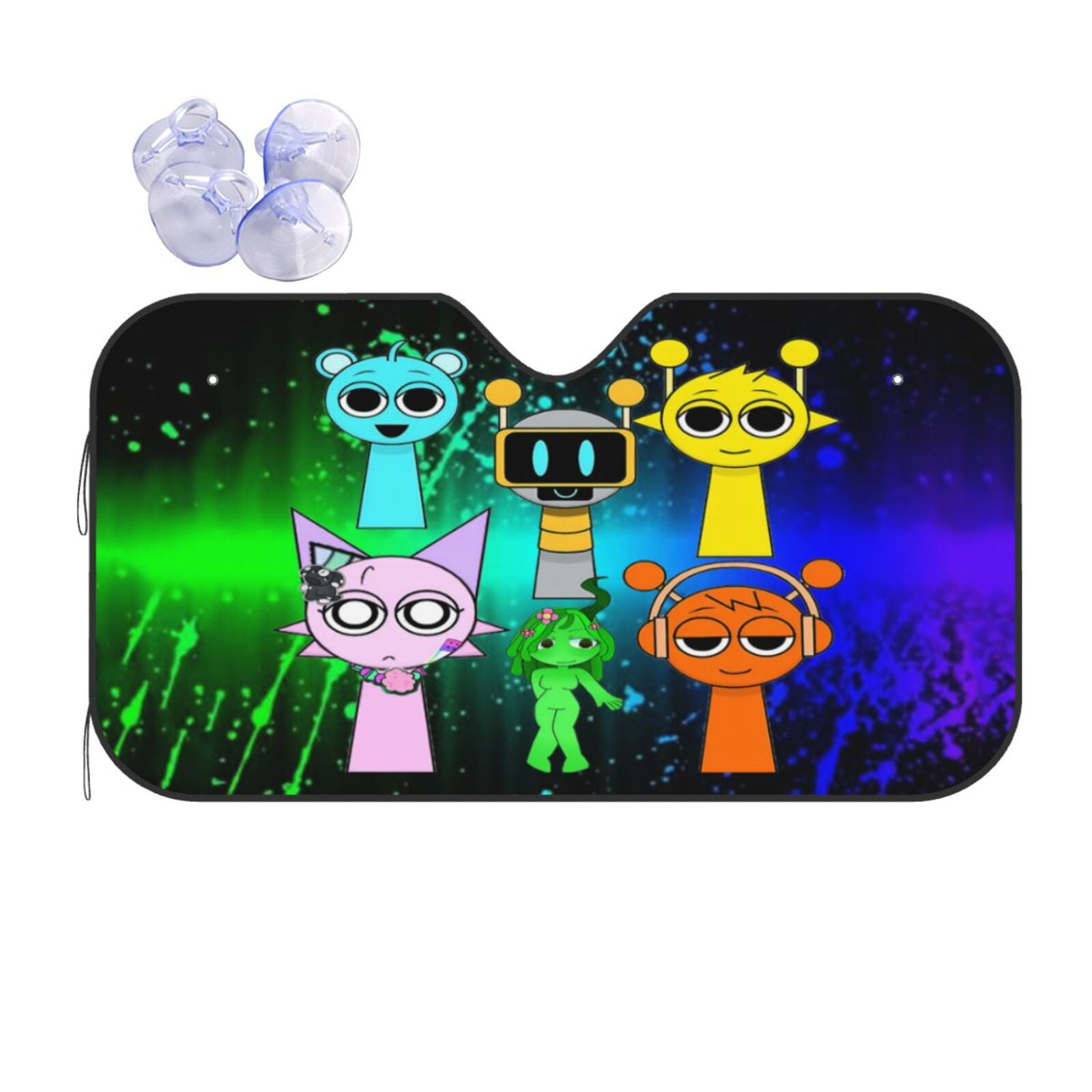 Sprunki Incredibox Car sunshade Windshield Automotive Sun Shade ...
