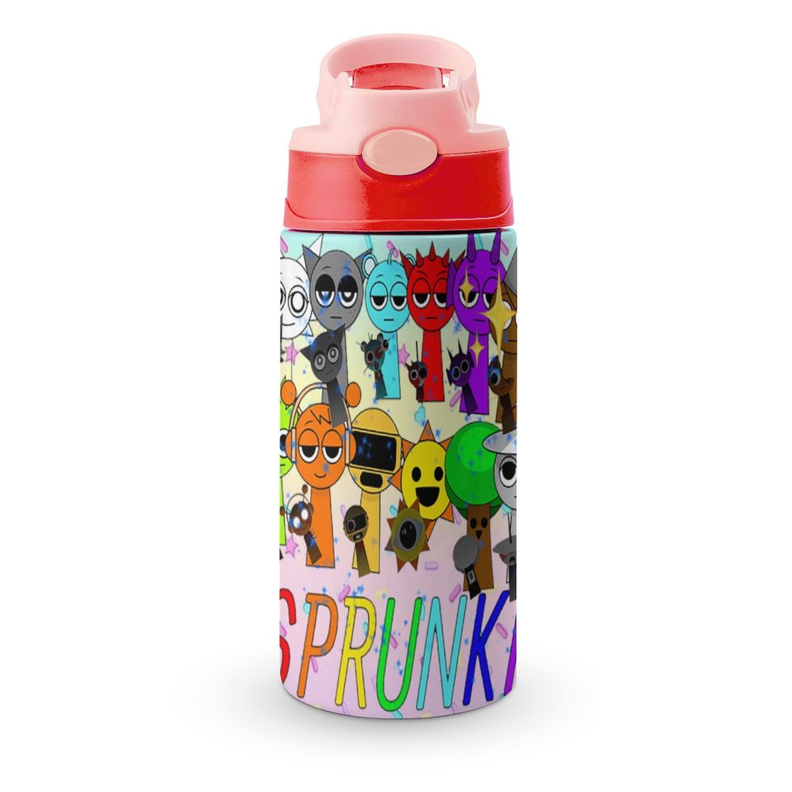 Sprunki Incredibox Children Water Bottle with Straw Vacuum Insulated ...