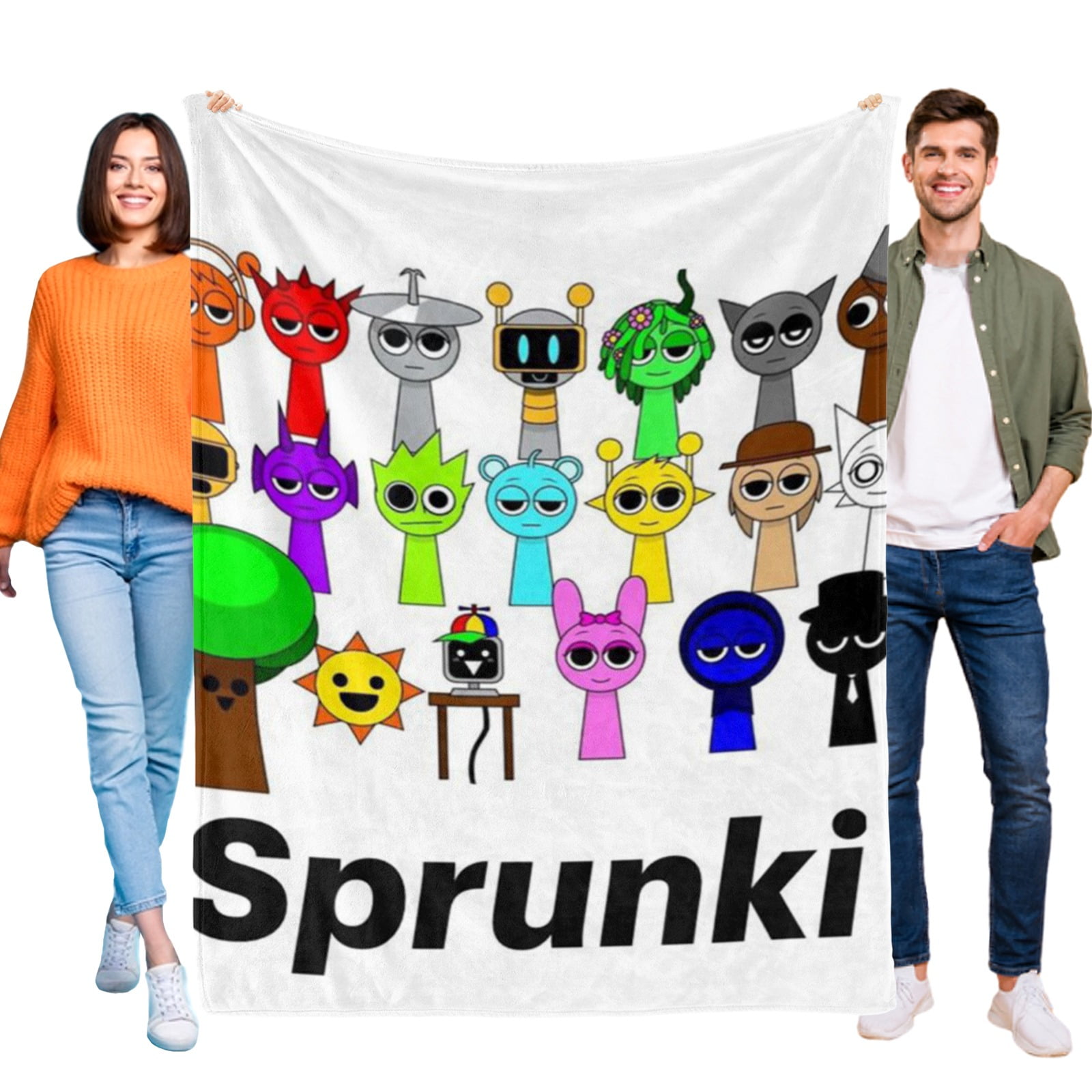 Sprunki Incredibox Flannel Blanket: Heavy-duty flannel, 50x60in. Home ...