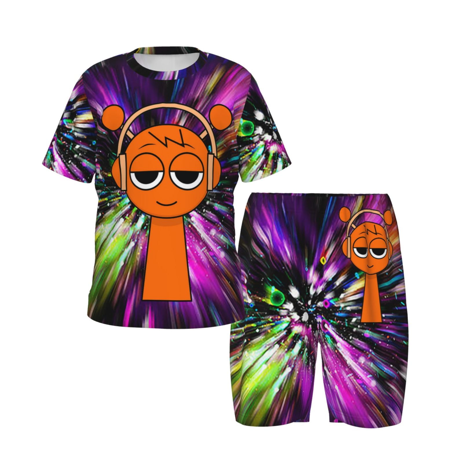 Sprunki Incredibox Kid Pajamas Summer Short Sleeve Pjs Set Sleepwear ...