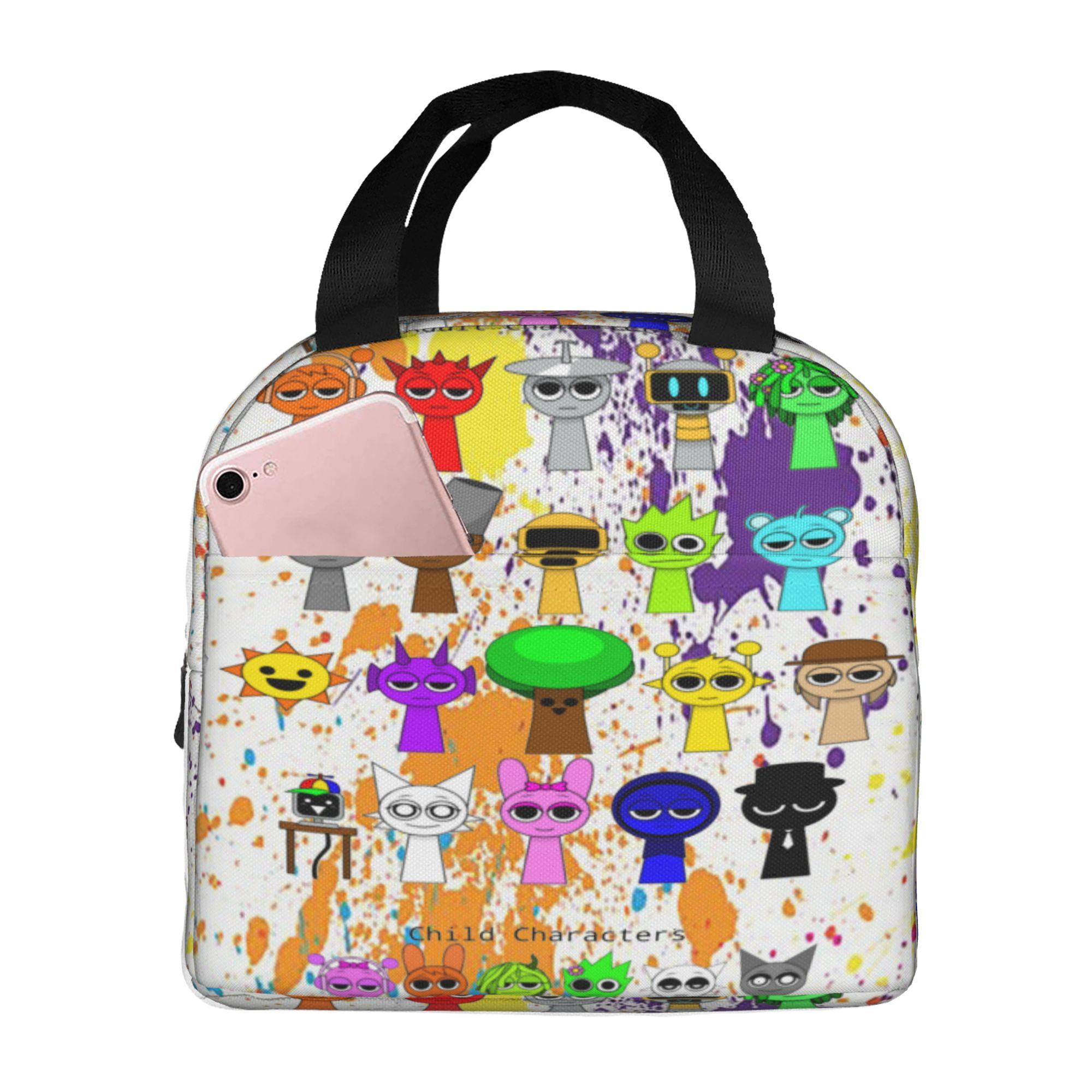 Sprunki Incredibox Lunch Bag Tote Shoulder Bags Insulated Lunch Box ...