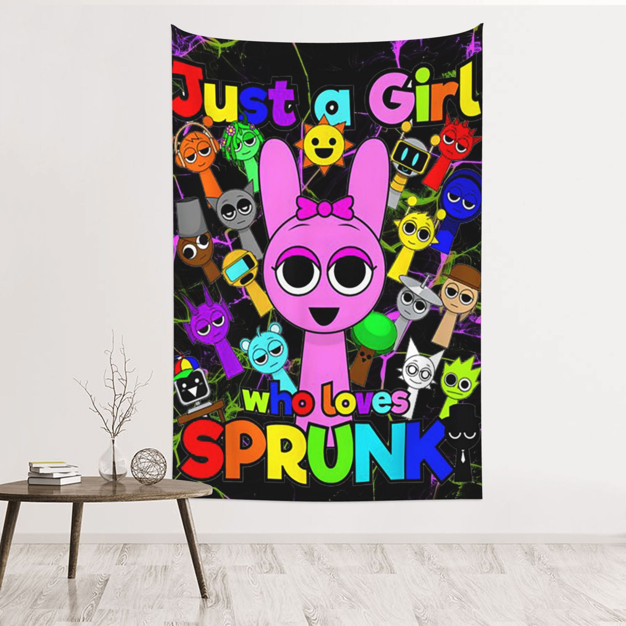 Sprunki Incredibox Tapestry Wall Hanging Aesthetic Tapestries for ...