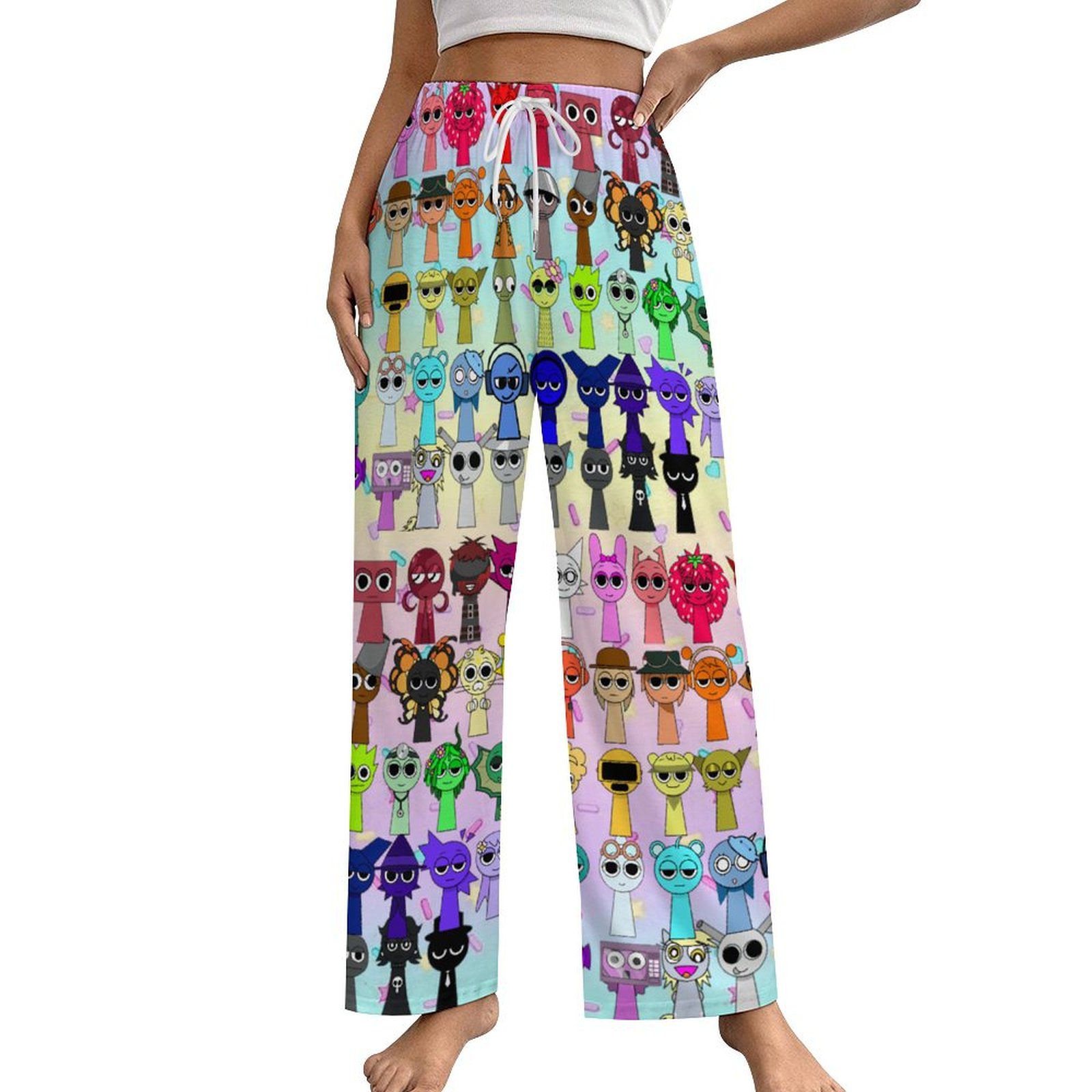 Sprunki Incredibox Women's Pajama Long Pants Ladies Home Sleeping Pants ...
