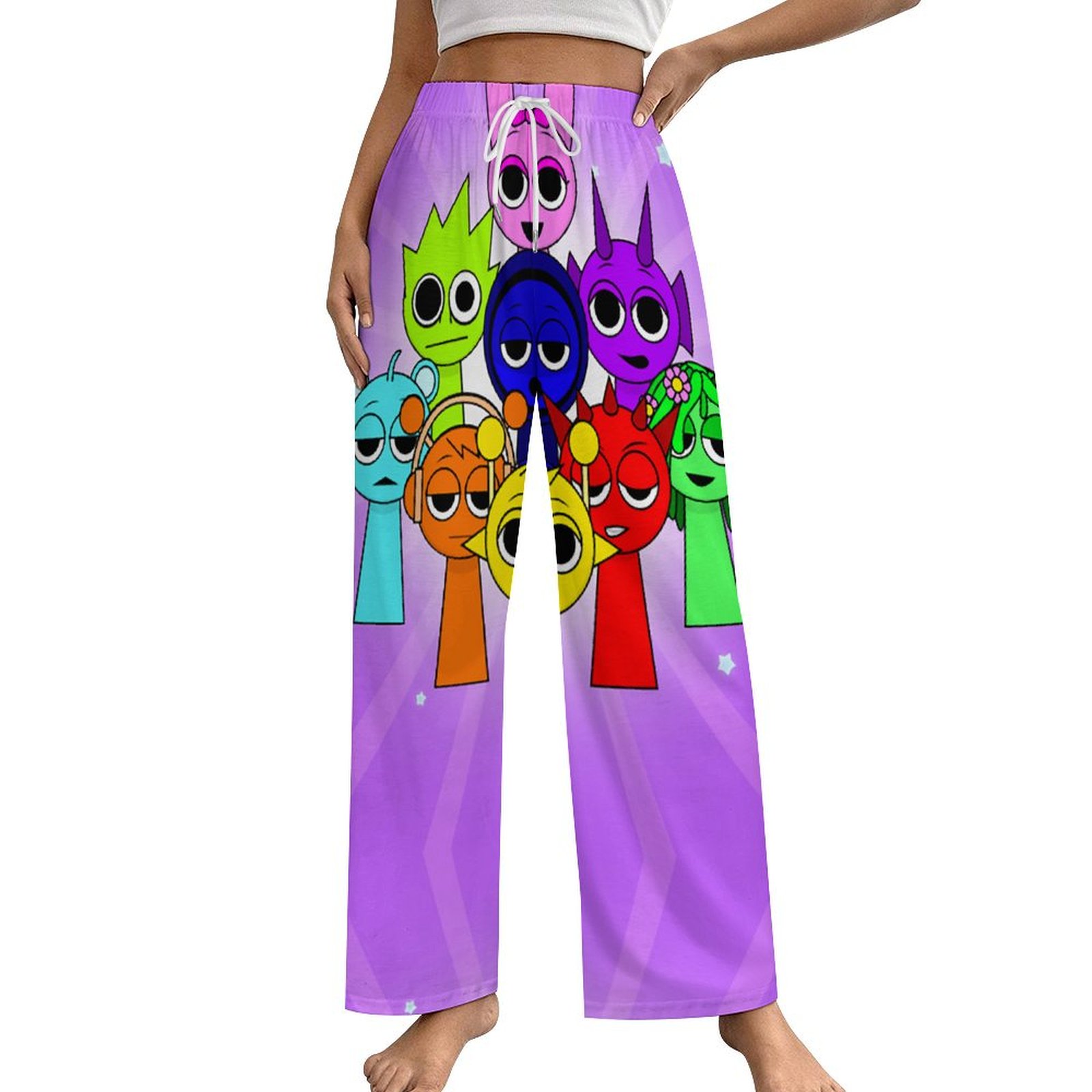 Sprunki Incredibox Women's Pajama Long Pants Ladies Home Sleeping Pants ...