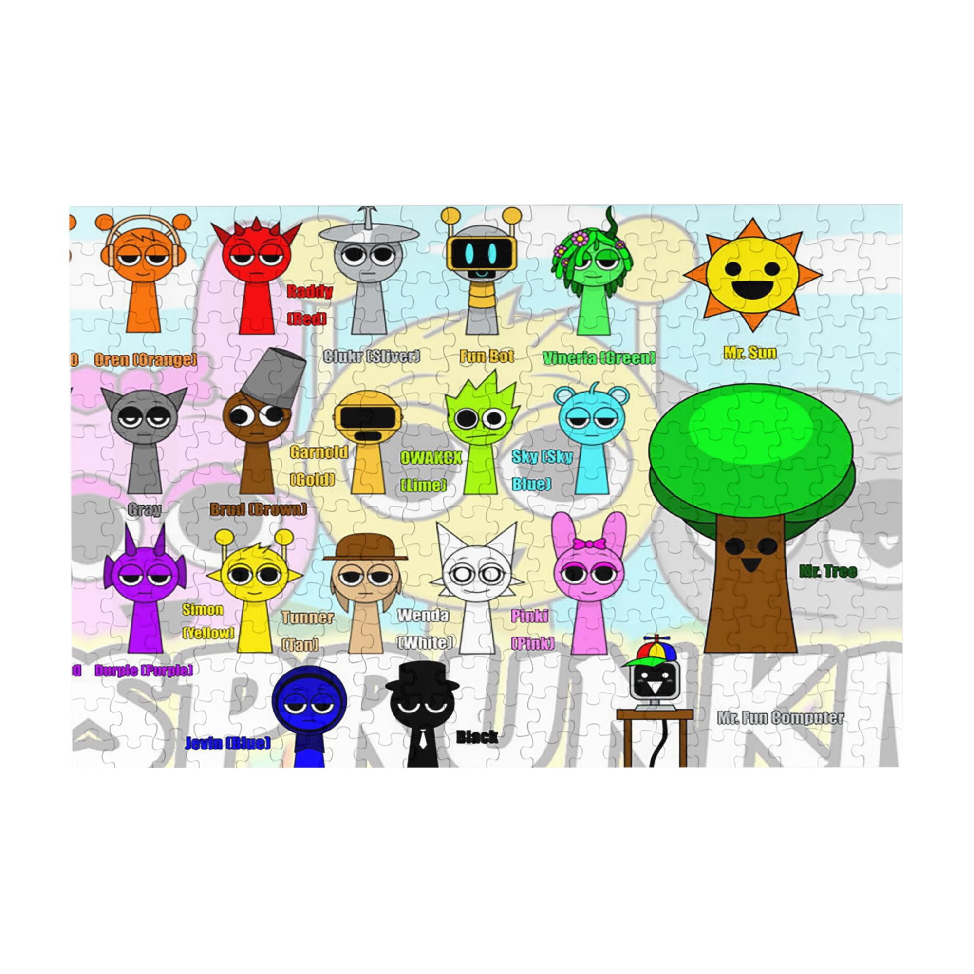 Sprunki Incredibox Wooden Jigsaw Puzzle for Adults 300 Piece Puzzle ...