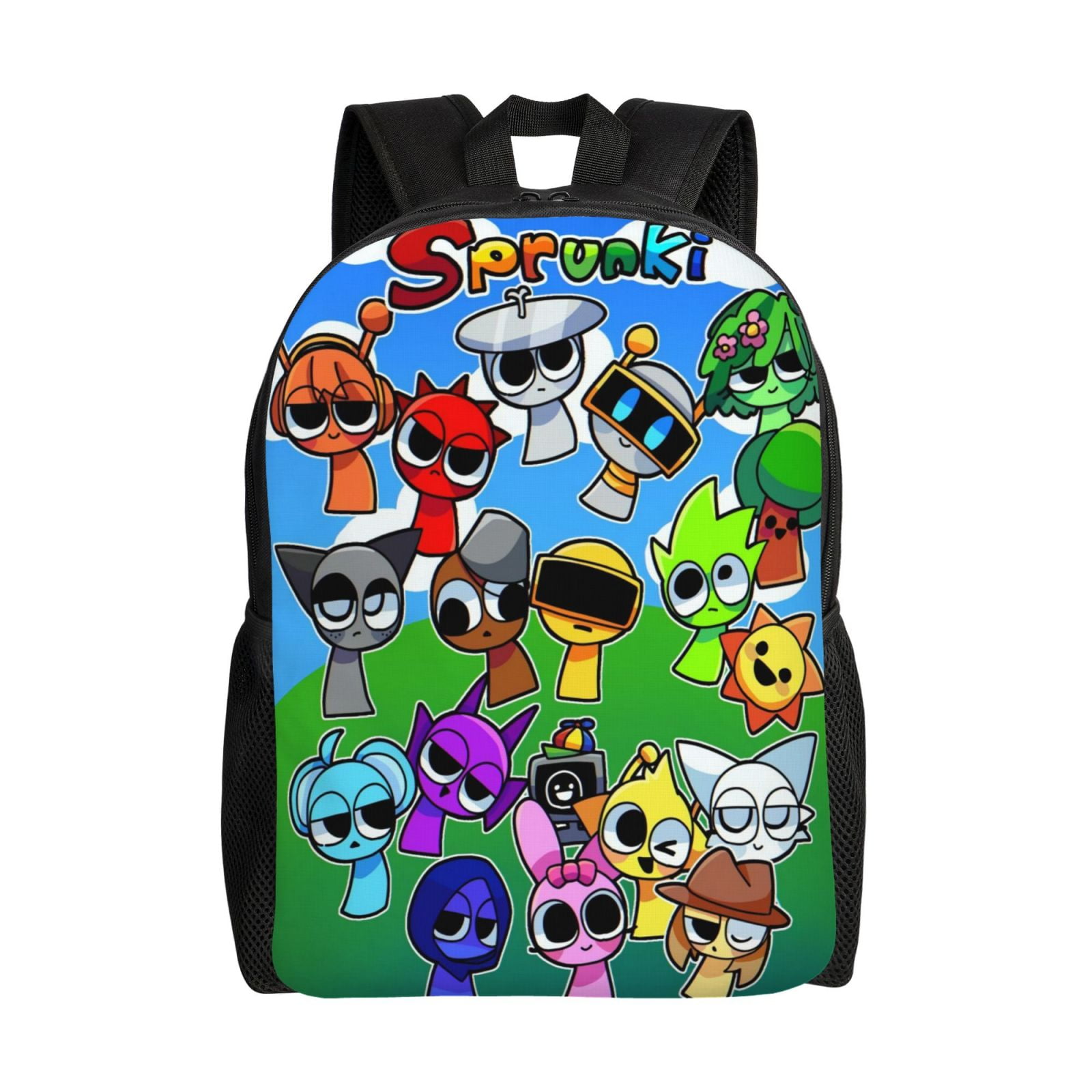 Sprunki Laptop Backpacks 16 Inch Cartoon College School Bag Bookbag ...