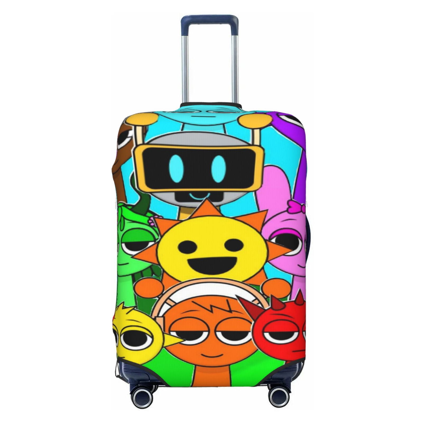Sprunki Luggage Suitcase Covers Elastic Washable Cartoon Luggage ...