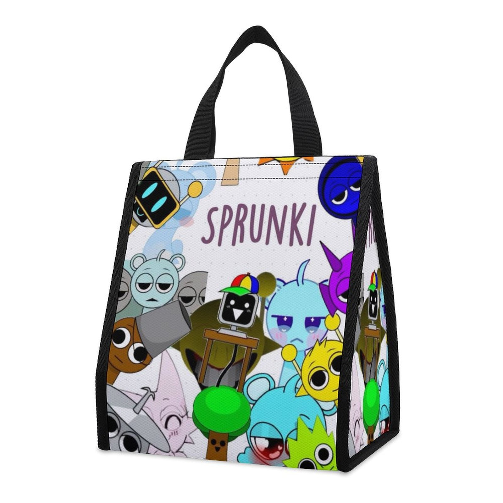 Sprunki Lunch Bag Insulated Foldable Lunch Tote Thermal Food Bag Bento ...