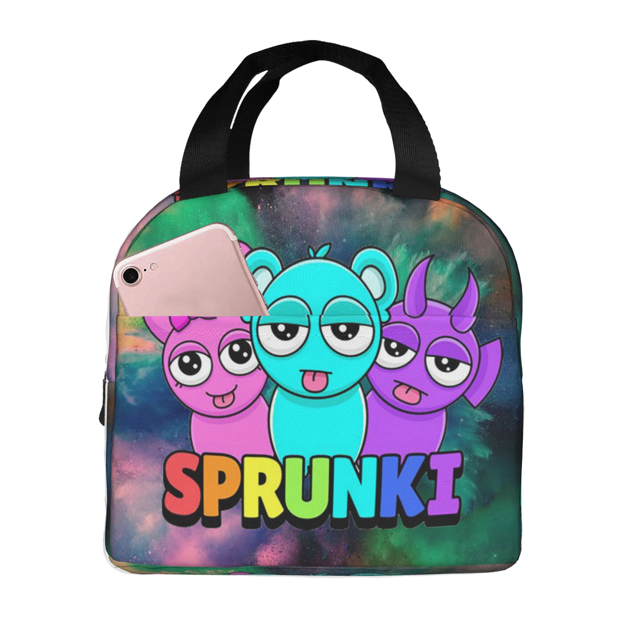 Sprunki Lunch Bag Tote Shoulder Bags Insulated Lunch Box Picnic Beach ...