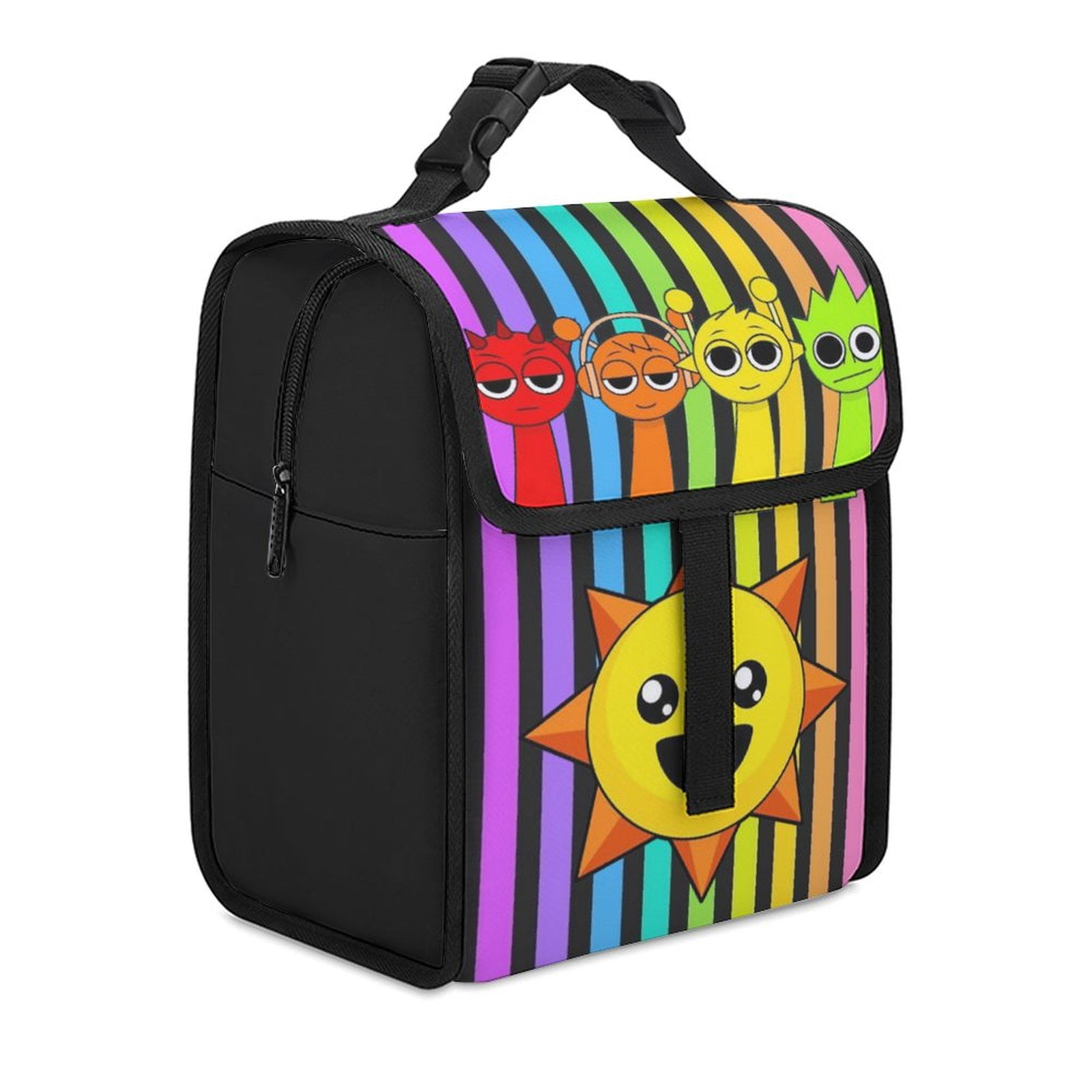 Sprunki Mr.Sun Lunch Bag Insulated Portable Lunch Box Cooler Bag for ...