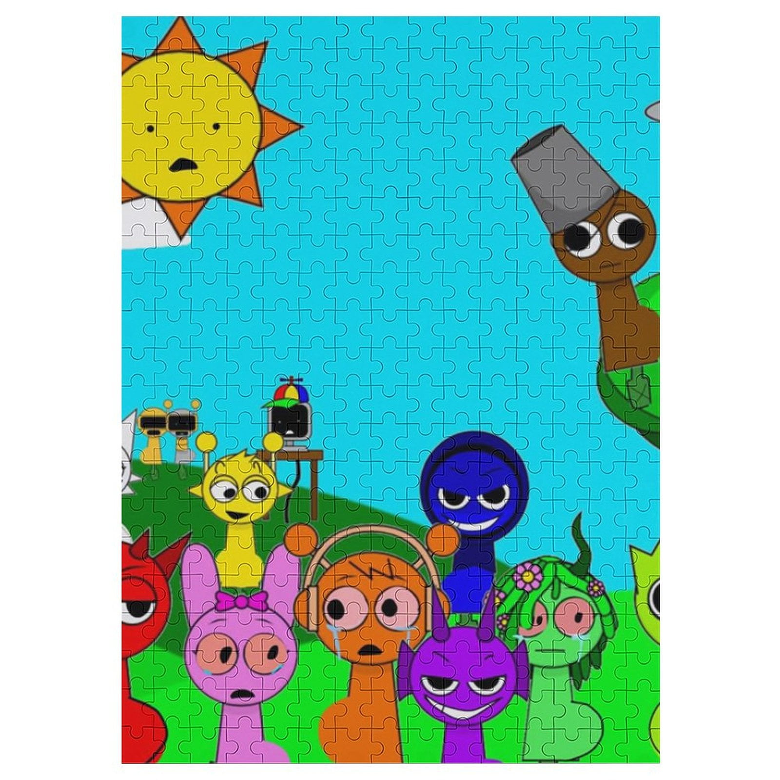 Sprunki Picture Puzzle 300 PCS Wooden Puzzle Artwork Jigsaw Puzzles for ...