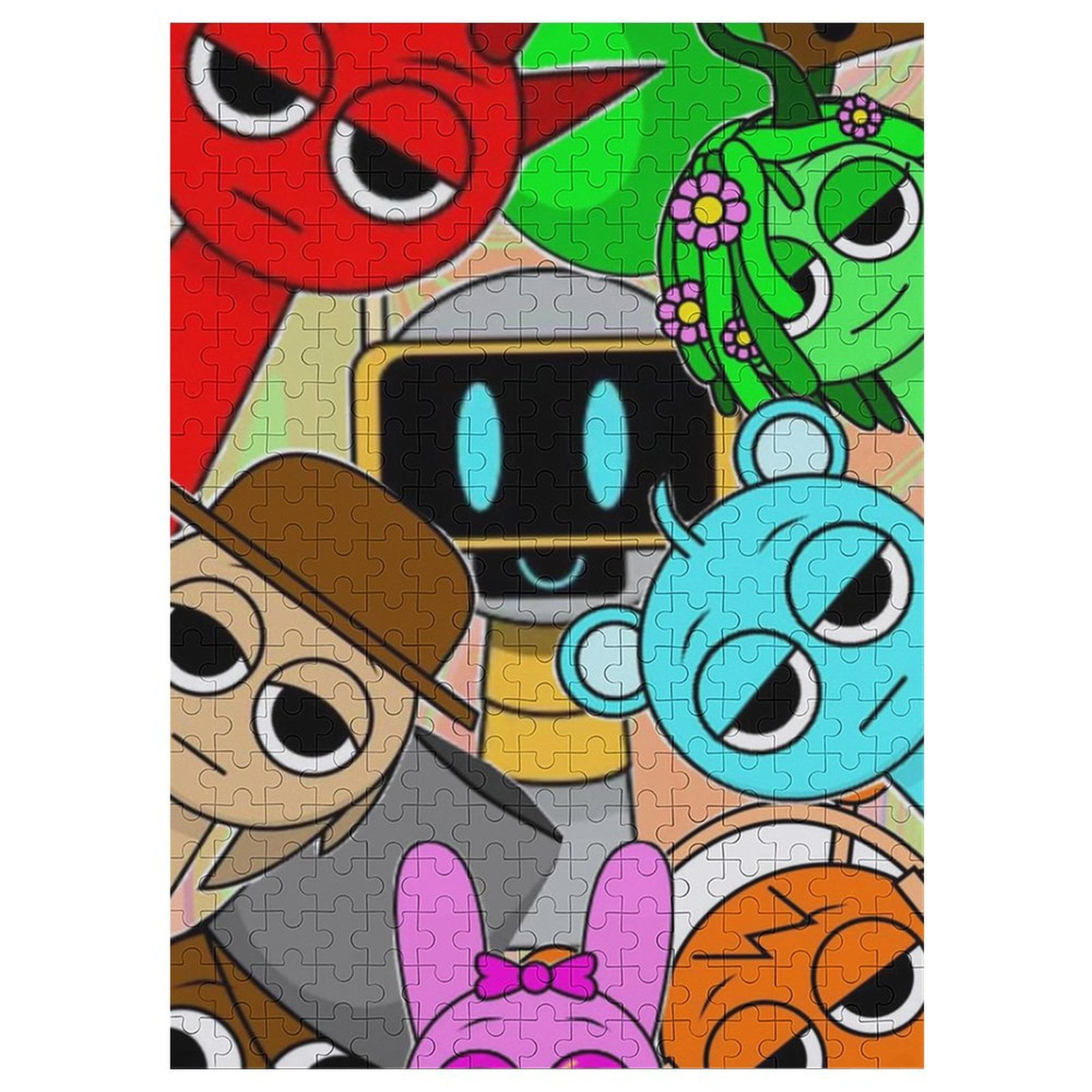 Sprunki Picture Puzzle 300 PCS Wooden Puzzle Artwork Jigsaw Puzzles for ...