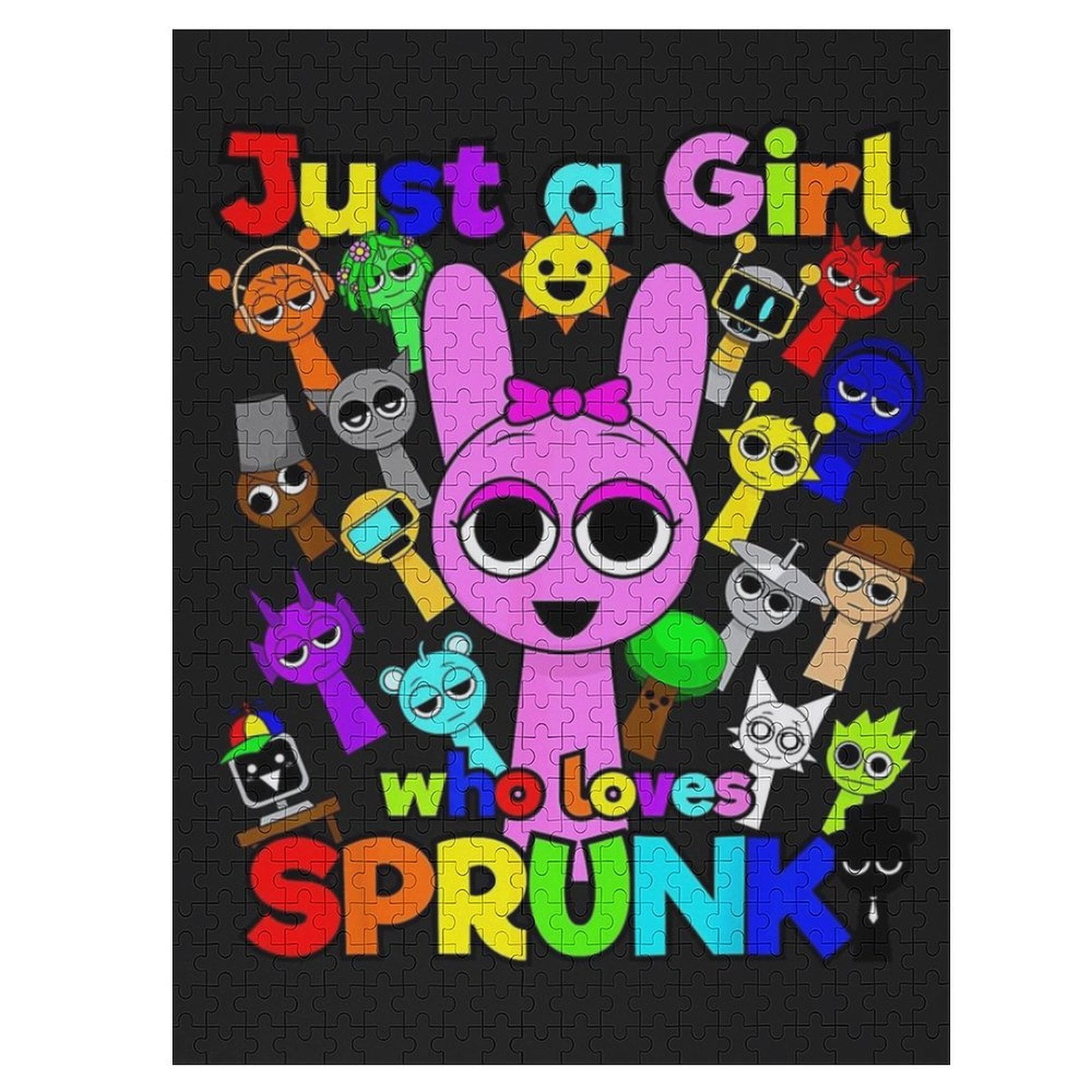 Sprunki Picture Puzzle 500 PCS Wooden Puzzle Artwork Jigsaw Puzzles for ...