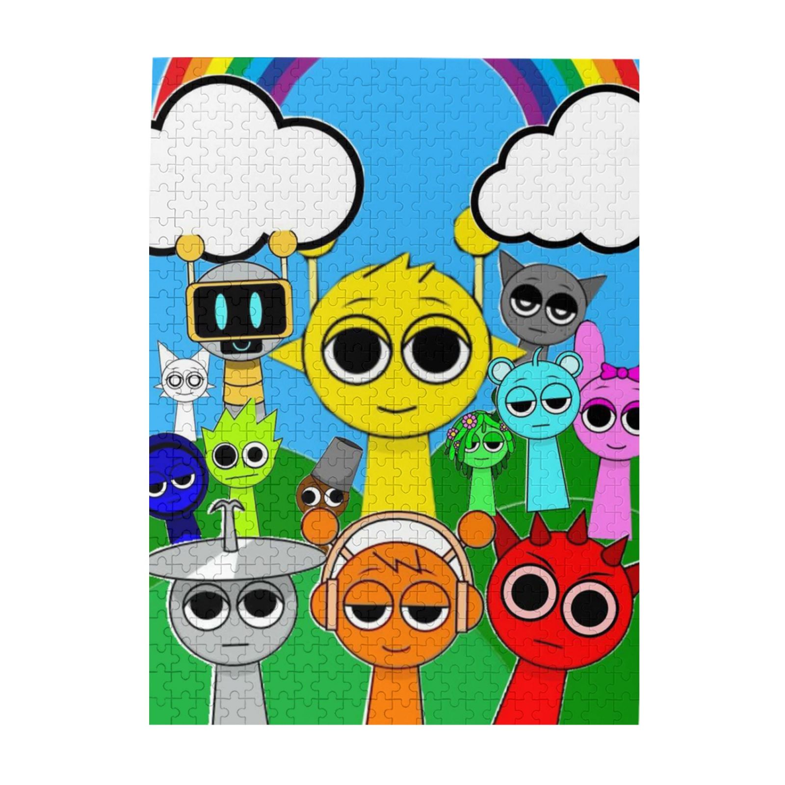 Sprunki Picture Puzzle 500pcs Wooden Puzzle Artwork Jigsaw Puzzles For ...