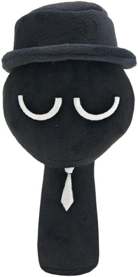 Sprunki Plush, 10" Cute Black Plushies Dolls for Fans Gifts, Soft ...