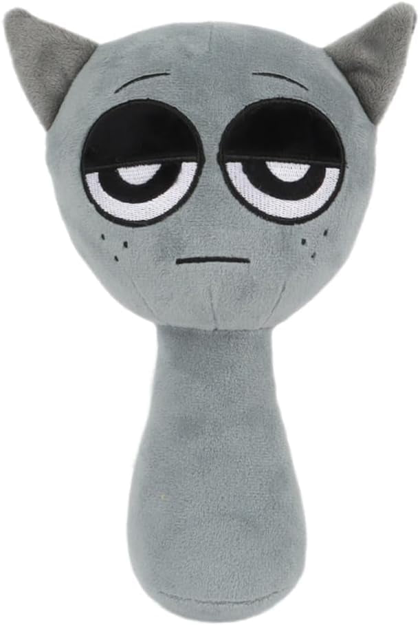 Sprunki Plush, 10" Cute Gray Plushies Dolls for Fans Gifts, Soft ...