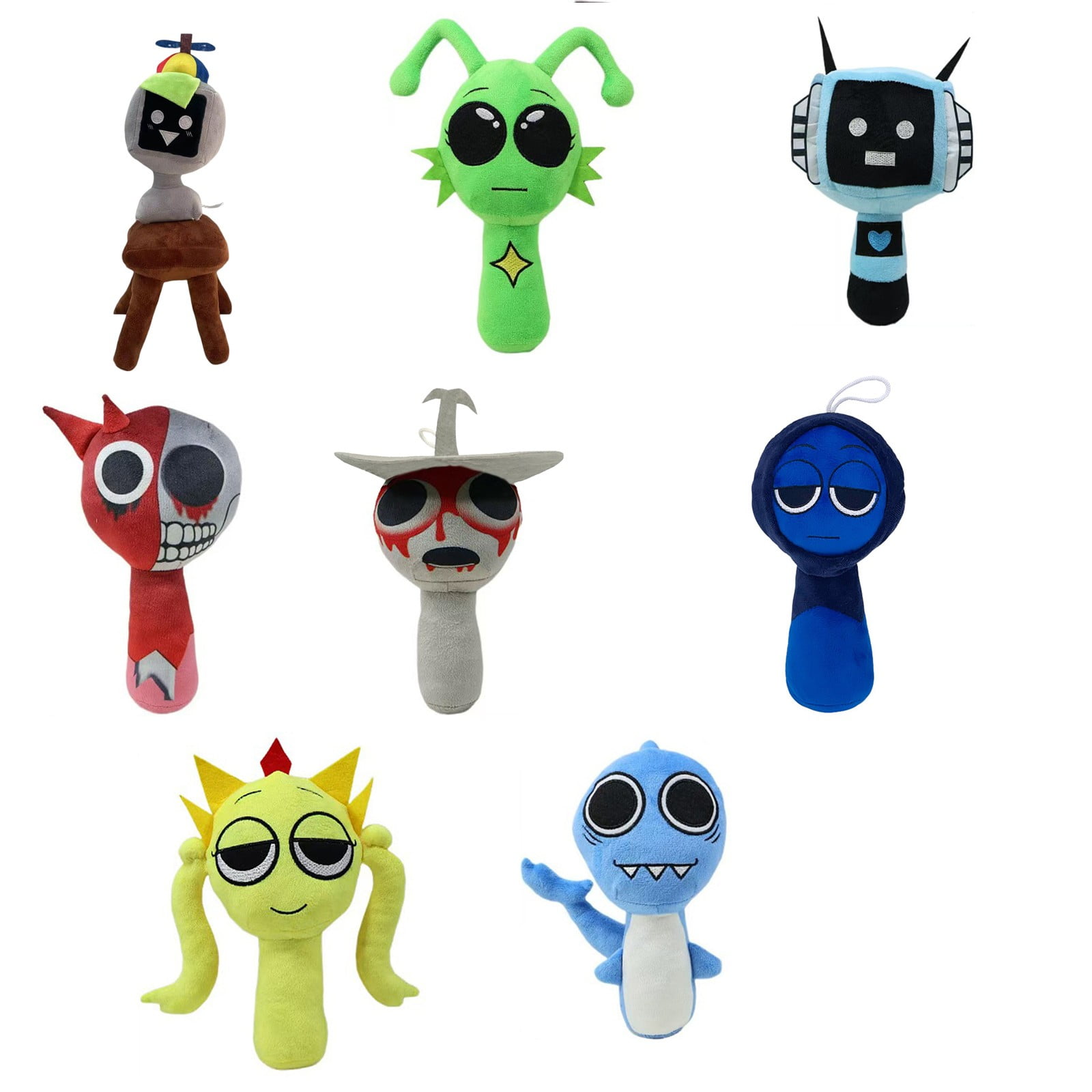 Sprunki Plush, 10'' Sprunky Wenda and Gray Plushies, Sprunk Soft and ...