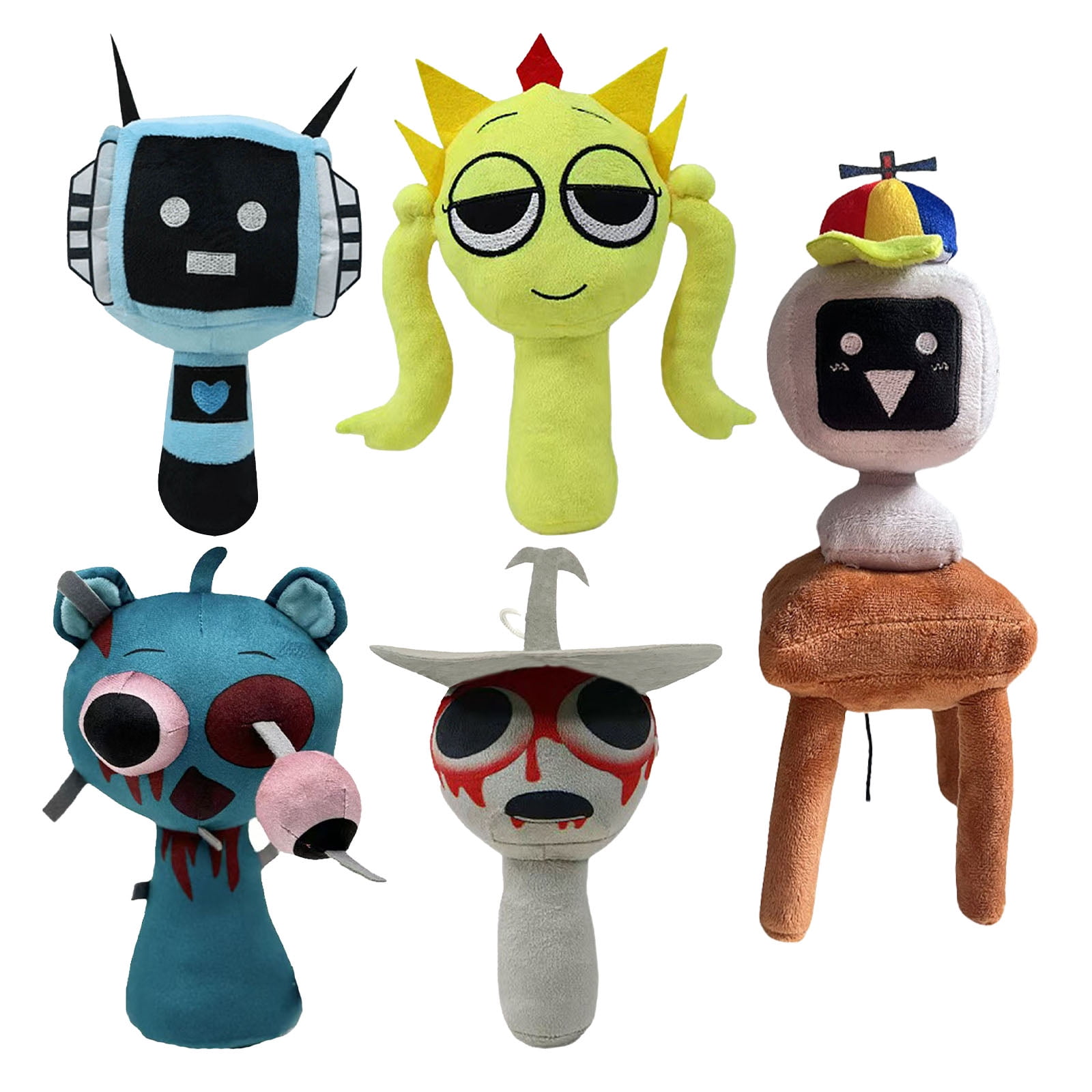 Sprunki Plush, 10'' Sprunky Wenda and Gray Plushies, Sprunk Soft and ...