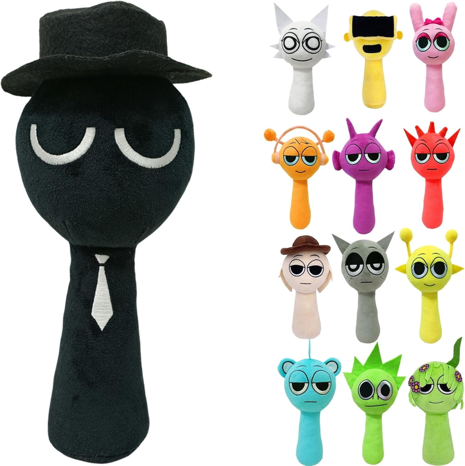 Sprunki Plush, 10'' Sprunky Wenda and Gray Plushies, Sprunk Soft and ...