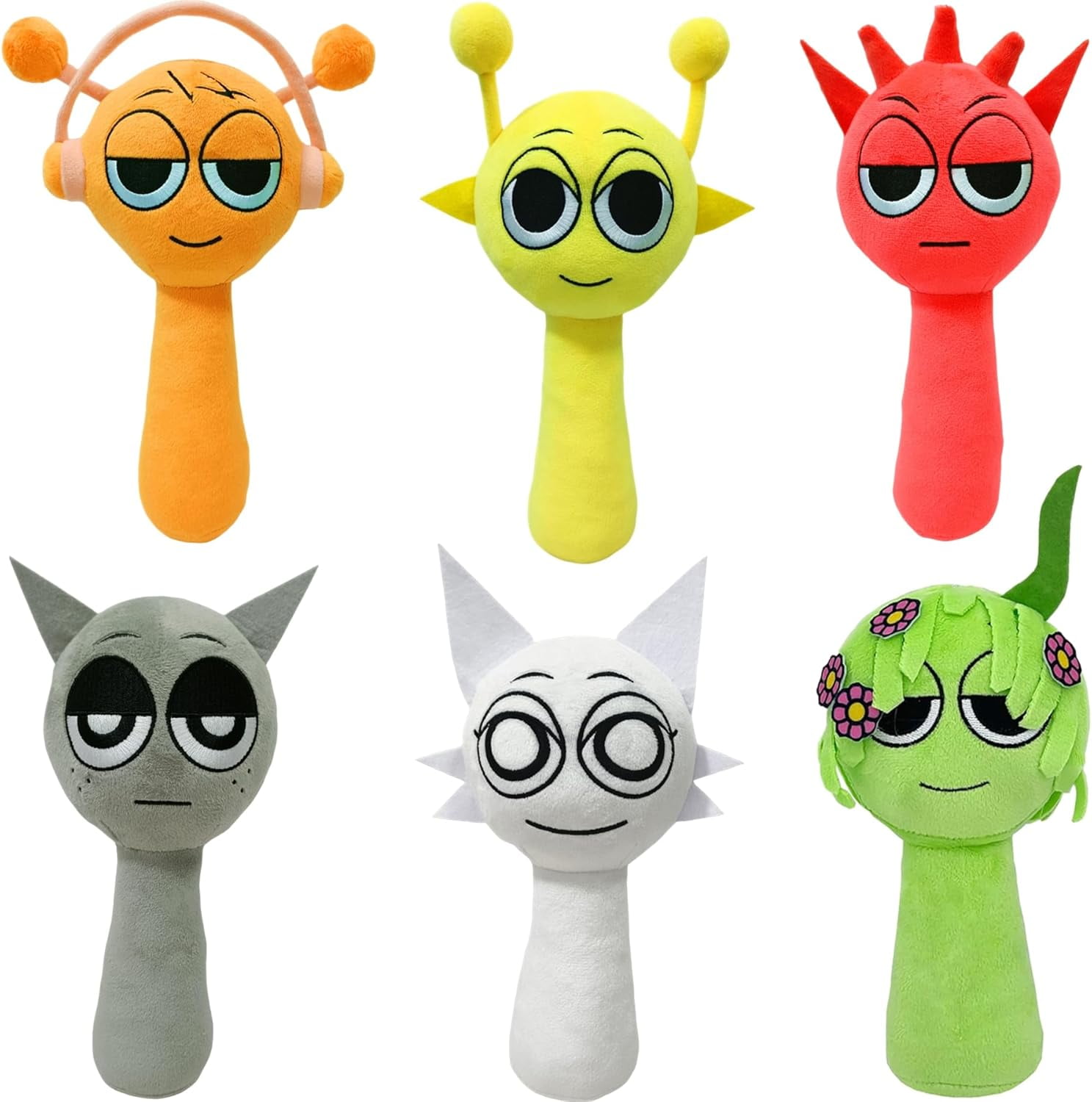 Sprunki Plush, 10'' Sprunky Wenda and Gray Plushies, Sprunk Soft and ...