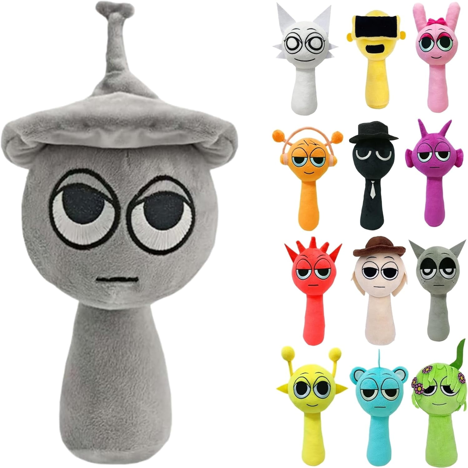 Sprunki Plush, 10'' Sprunky Wenda and Gray Plushies, Sprunk Soft and ...