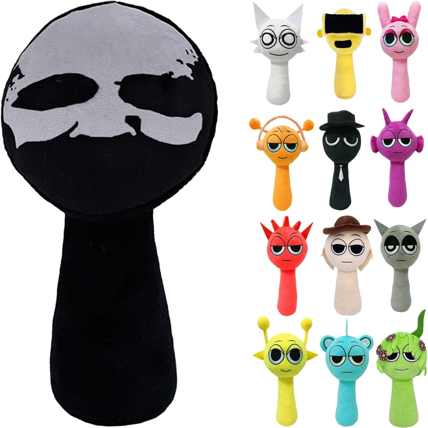 Sprunki Plush, 10'' Sprunky Wenda and Gray Plushies, Sprunk Soft and ...