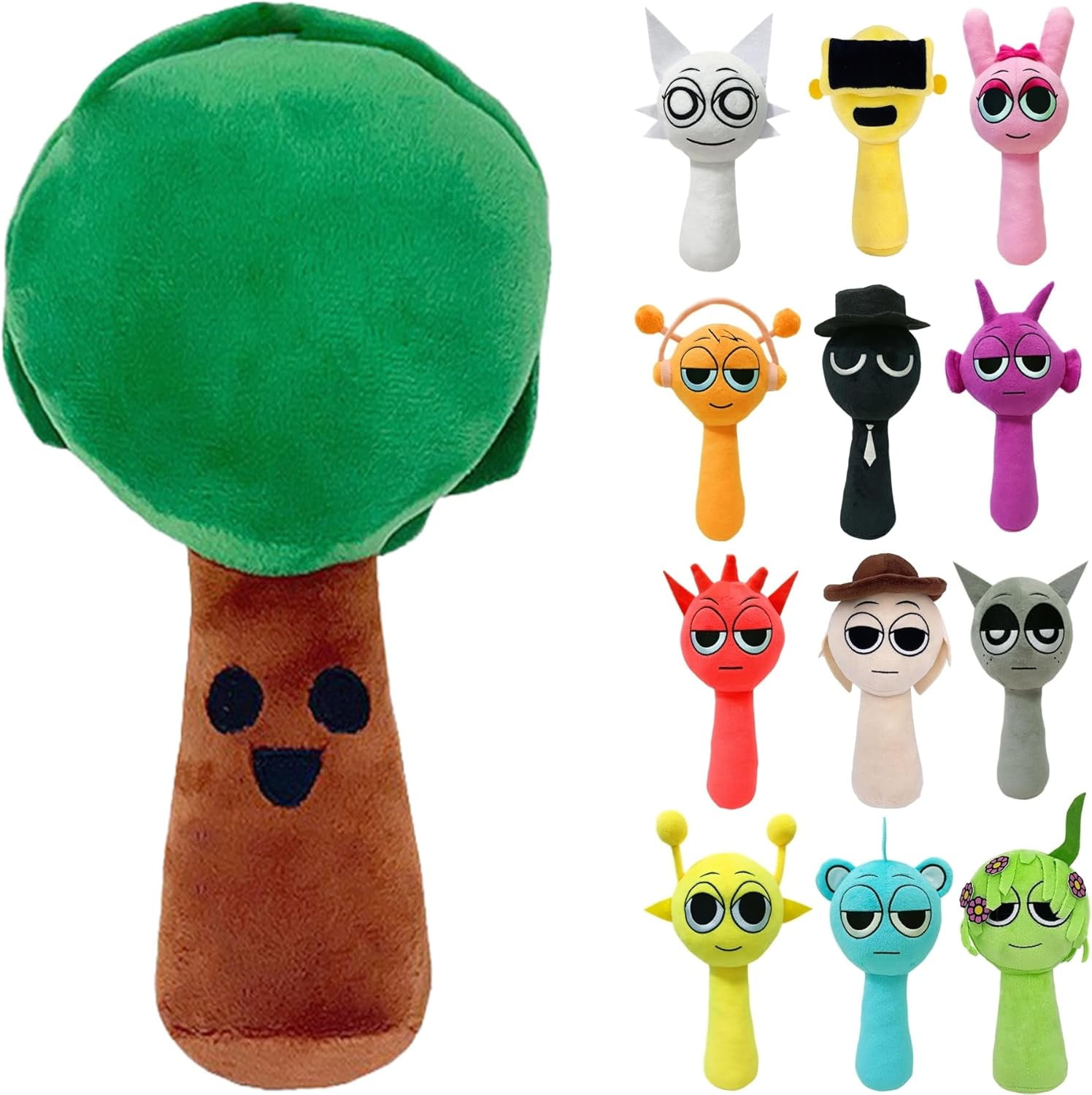 Sprunki Plush, 10'' Sprunky Wenda and Gray Plushies, Sprunk Soft and ...