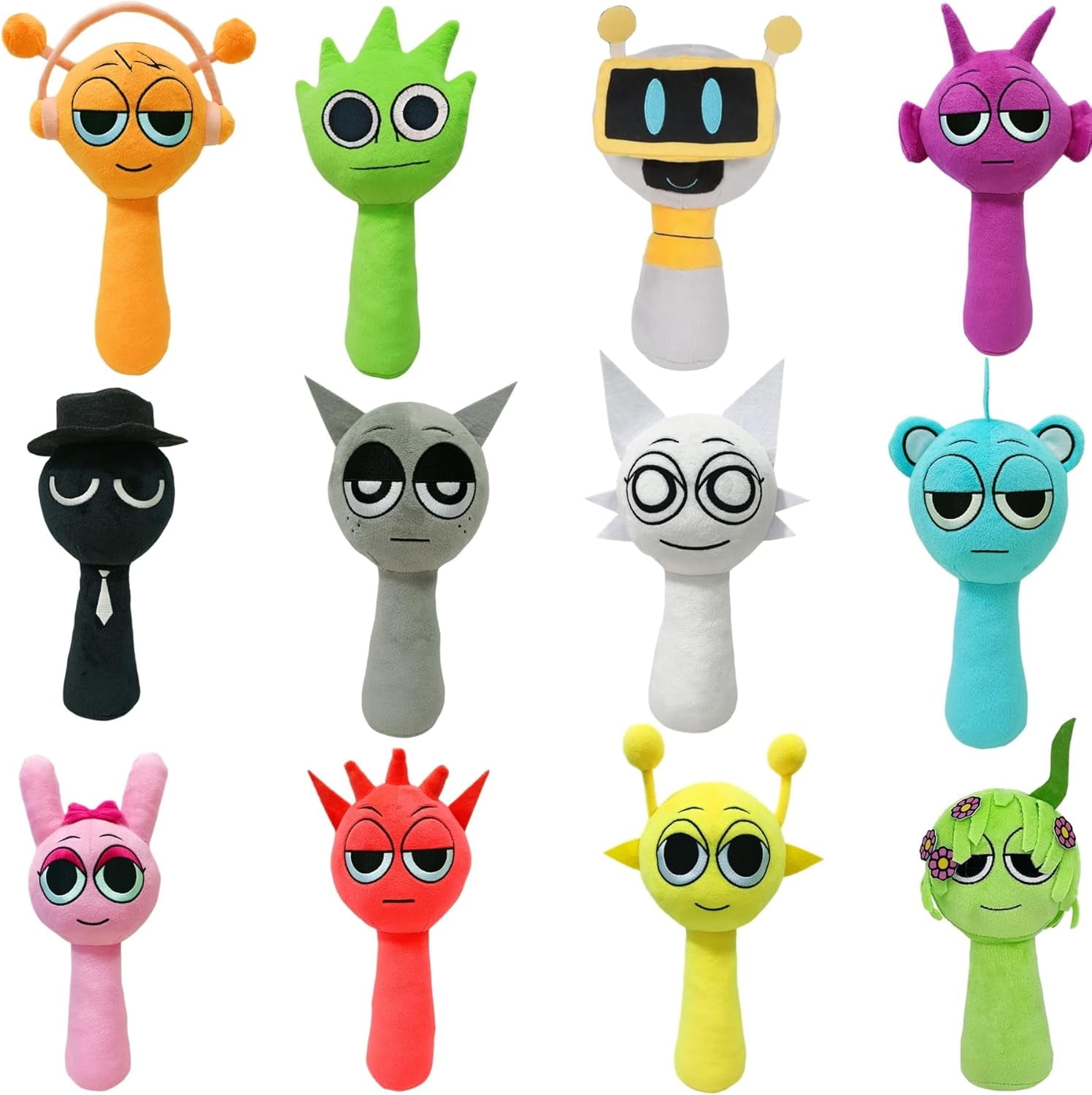 Sprunki Plush, 10'' Sprunky Wenda and Gray Plushies, Sprunk Soft and ...