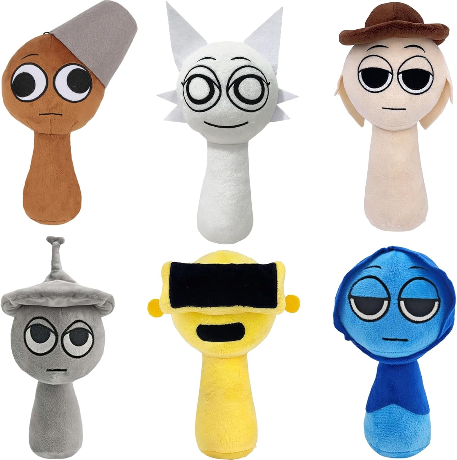 Sprunki Plush, 10'' Sprunky Wenda and Gray Plushies, Sprunk Soft and ...