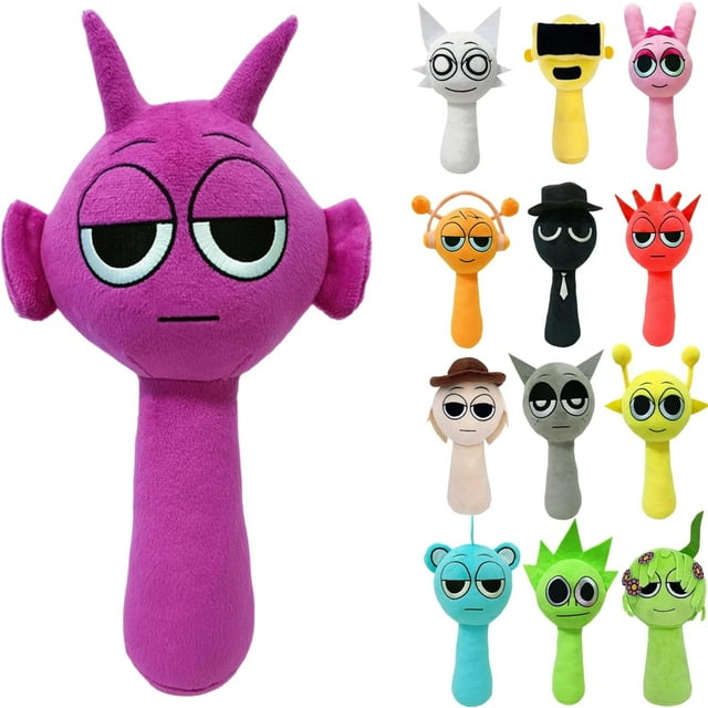 Sprunki Plush, 10'' Sprunky Wenda and Gray Plushies, Sprunk Soft and ...