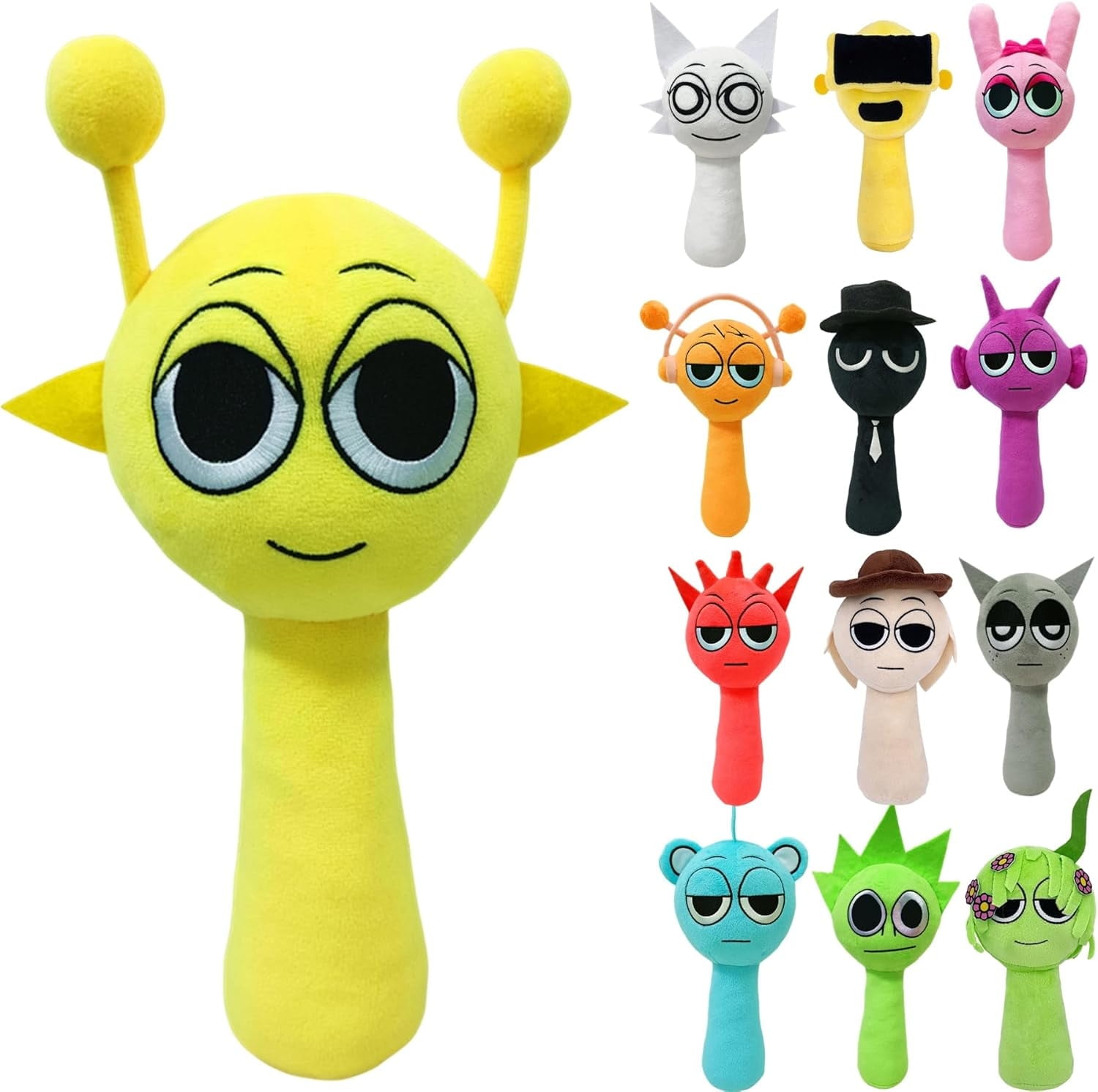 Sprunki Plush, 10'' Sprunky Wenda and Gray Plushies, Sprunk Soft and ...