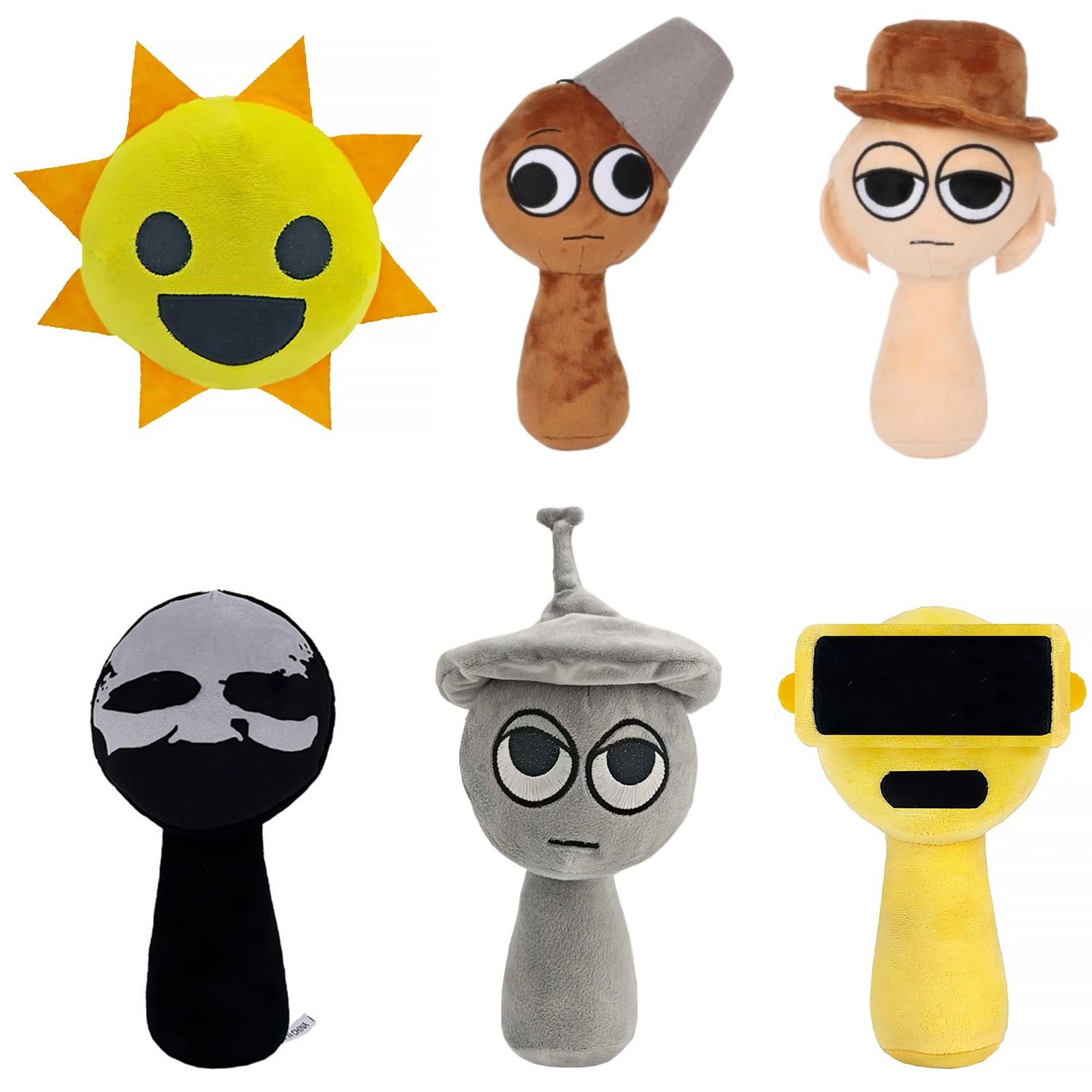 Sprunki-Plush, 10" Sprunky Wenda and Gray Plushies, Sprunk Soft and ...