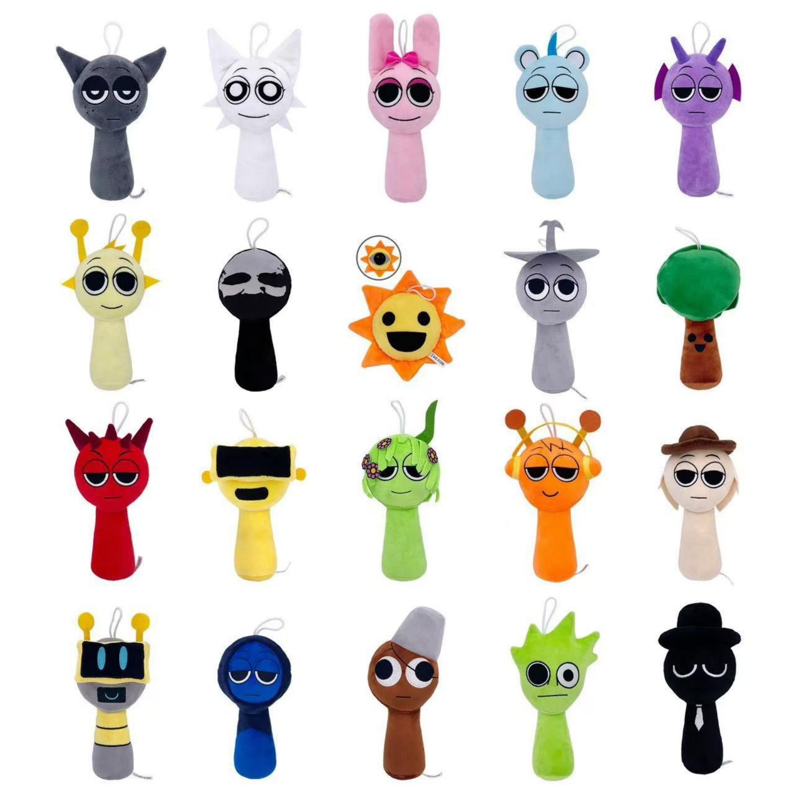 Sprunki Plush, 20Packs: Soft Sprunki Incredibox Horror Music Game ...