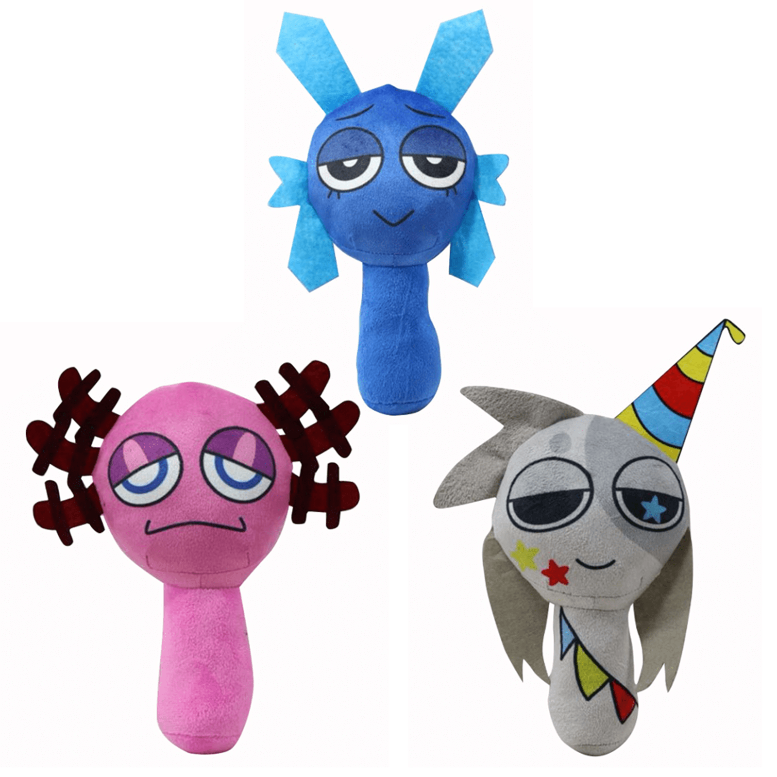 Sprunki Plush, 30'' Sprunky Wenda and Gray Plushies, Sprunk Soft and ...