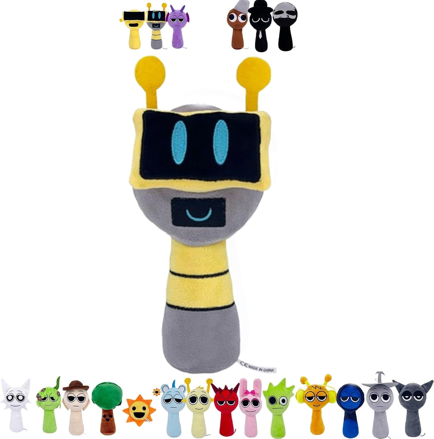 Sprunki Plush, 7.8" Fun Bot Plushies Toys, Soft Cute Sprunki Plush ...