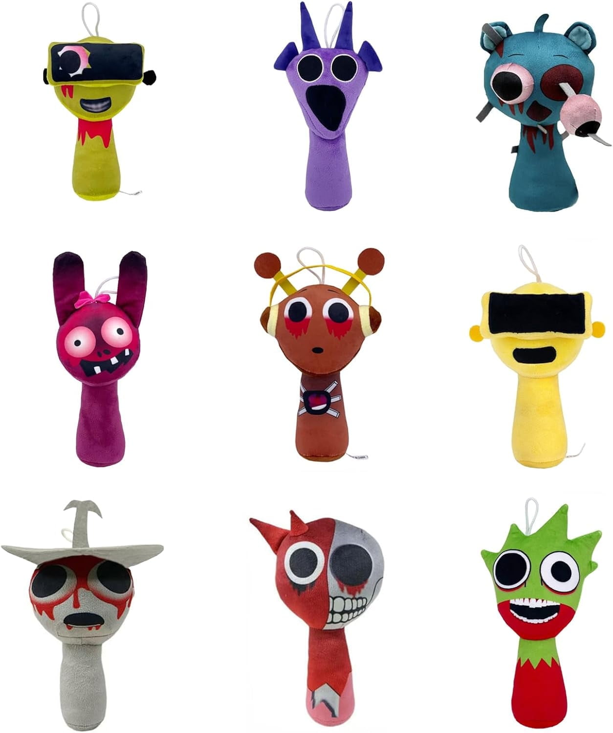 Sprunki Plush - 8'' Horror Sprunki Collection Plush of Pinki, Garnold ...