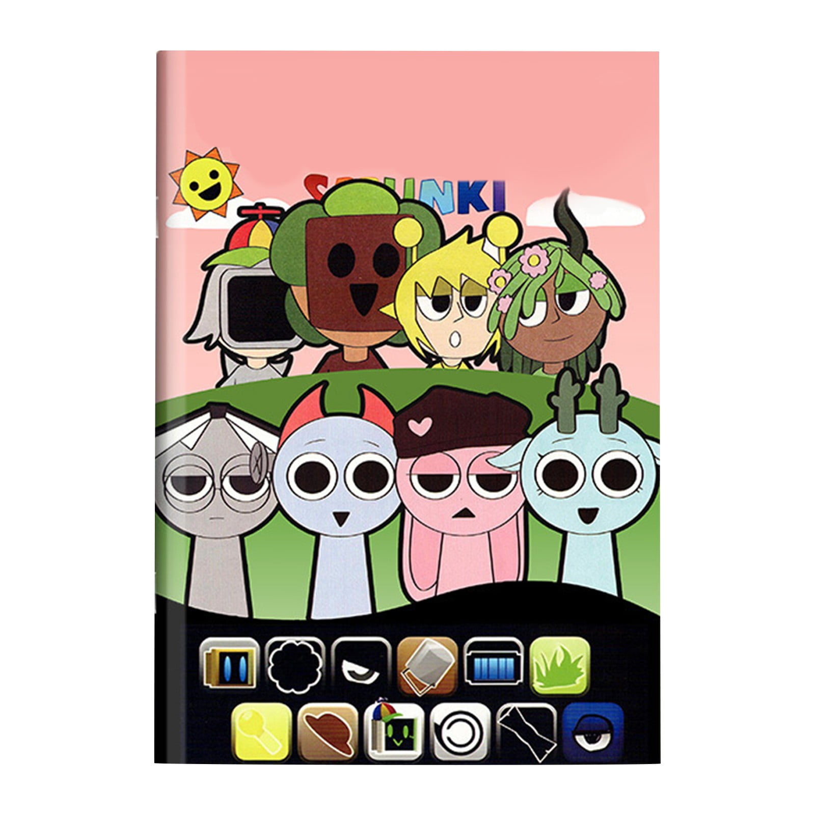 Sprunki Plush 9" Cartoon Incredibox Sprunki Games Handwriting Book ...