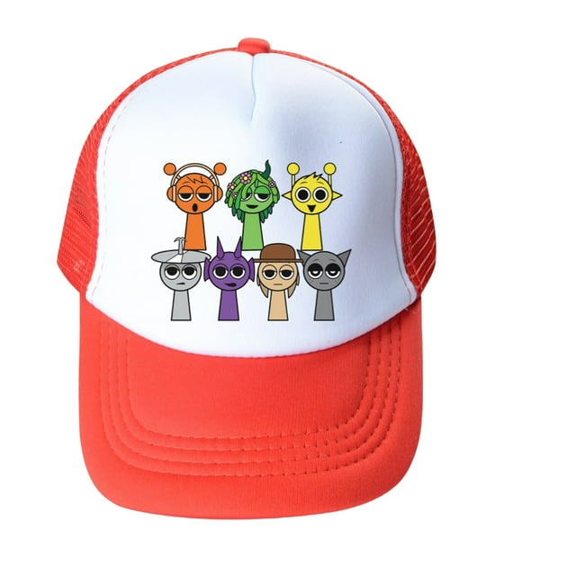 Sprunki Plush 9" Cartoon Incredibox Sprunki Games Sun Hat Baseball Cap ...