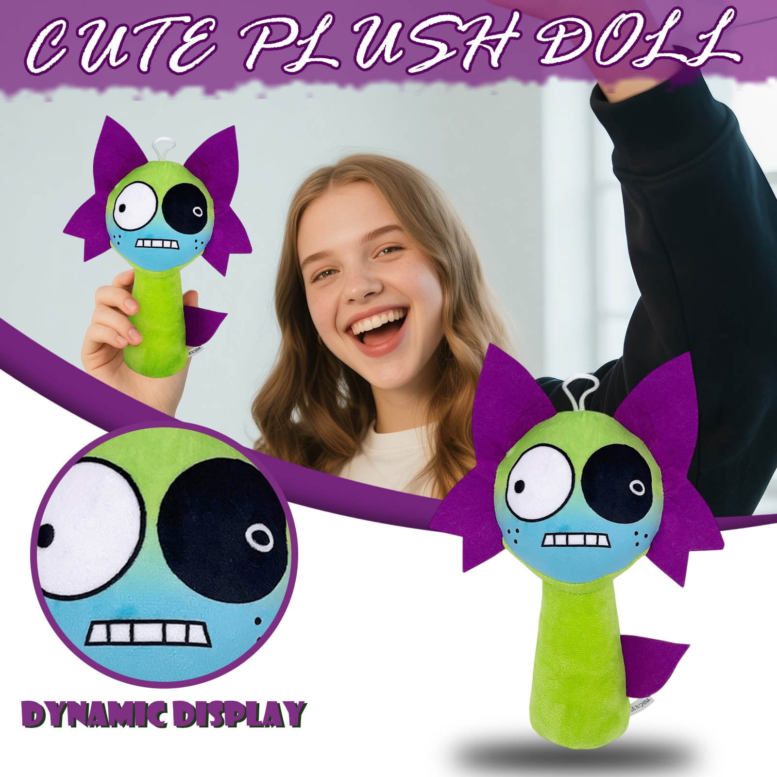 Sprunki Plush, Funny Monster Stuffed Figure Throw Pillows for Home ...