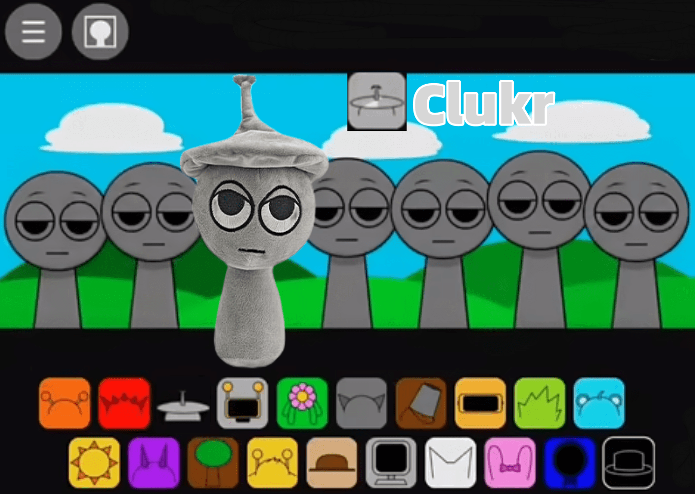 Sprunki Plush, Sprunki Game Plush, Wenda Sprunki, Sprunki Gray Stuffed ...