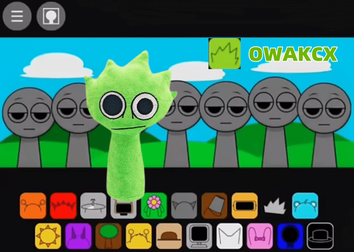 Sprunki Plush, Sprunki Game Plush, Wenda Sprunki, Sprunki Gray Stuffed ...